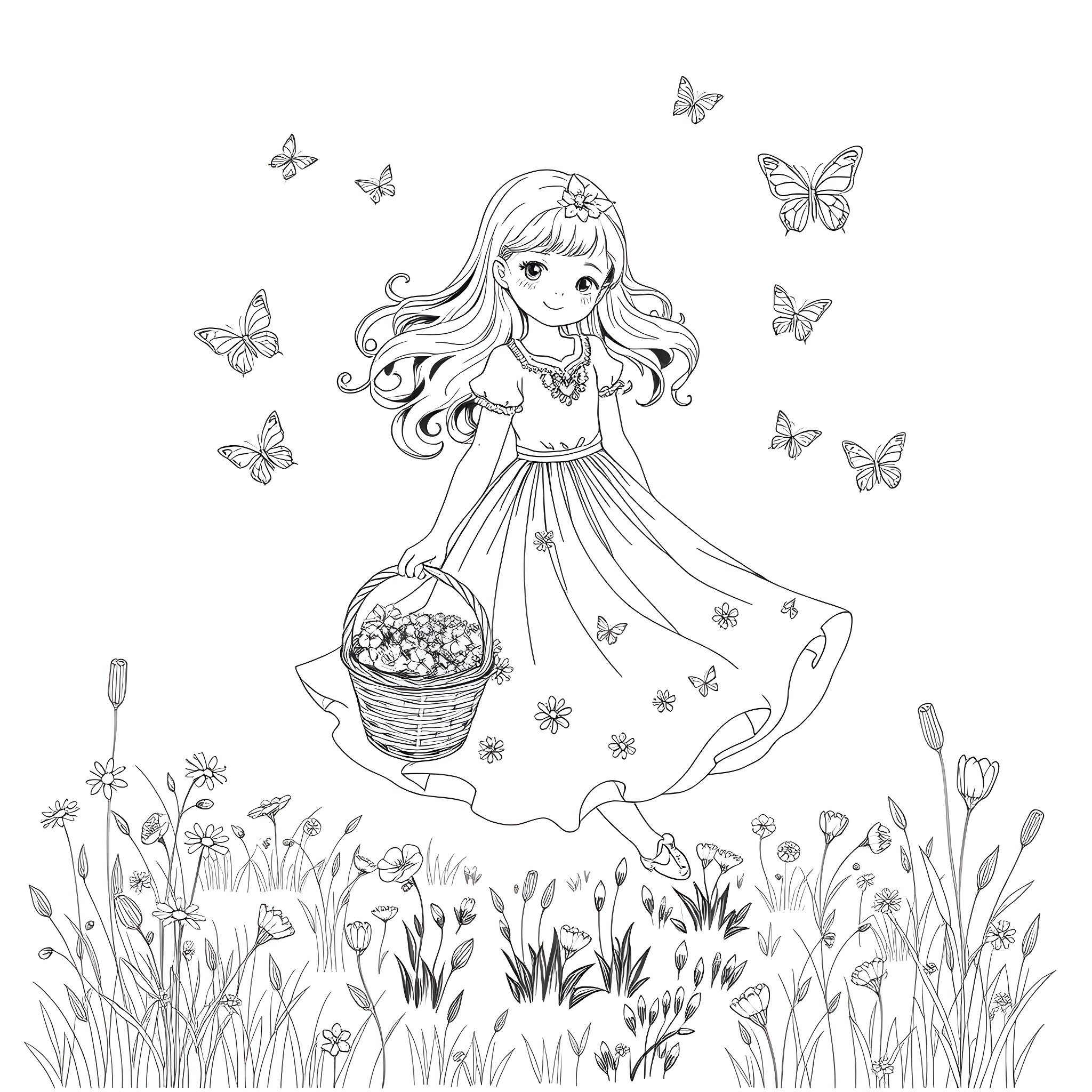6 Best Flower Girl Coloring Pages (Free Printable PDFs)