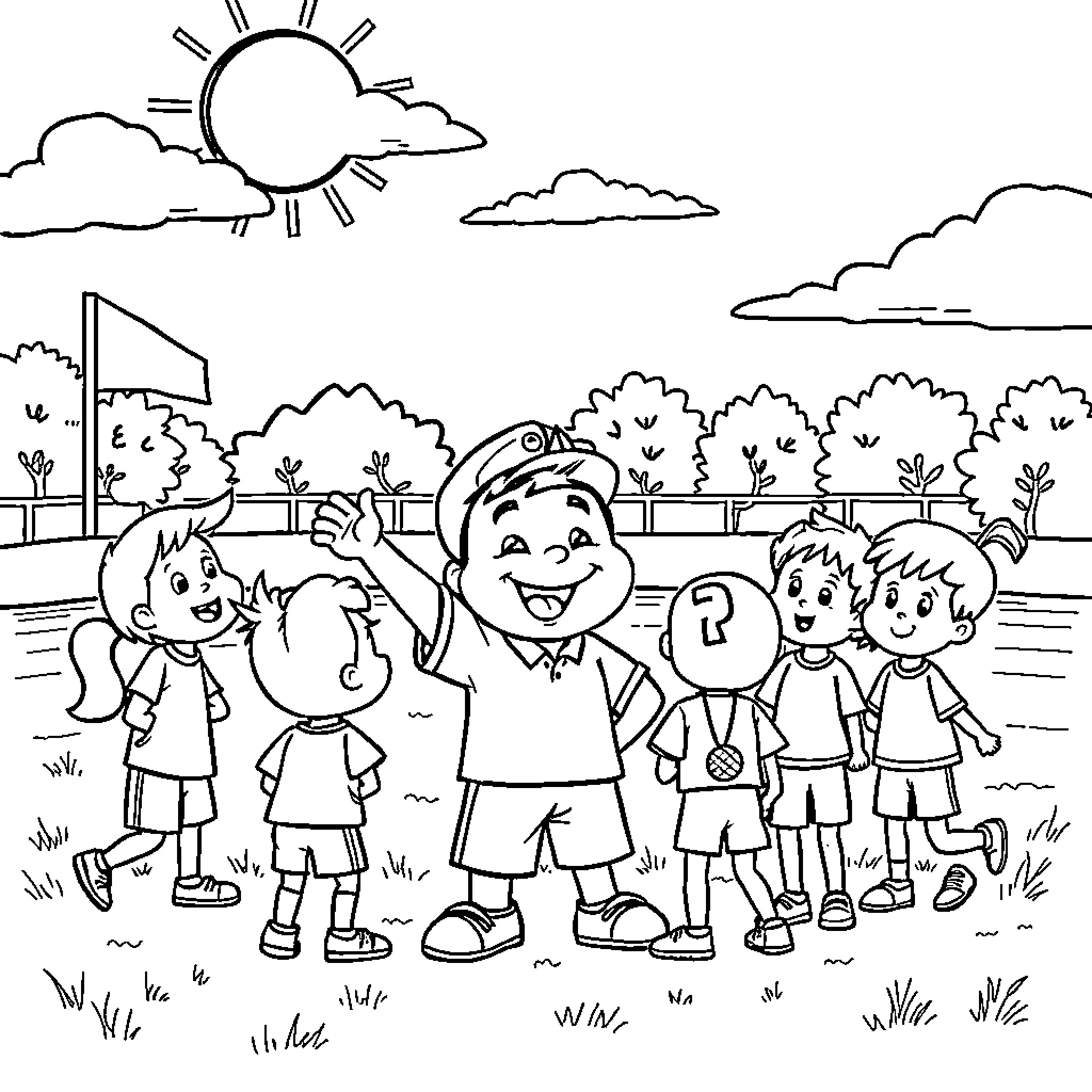 Best Coach Coloring Pages (Free Printable PDF)