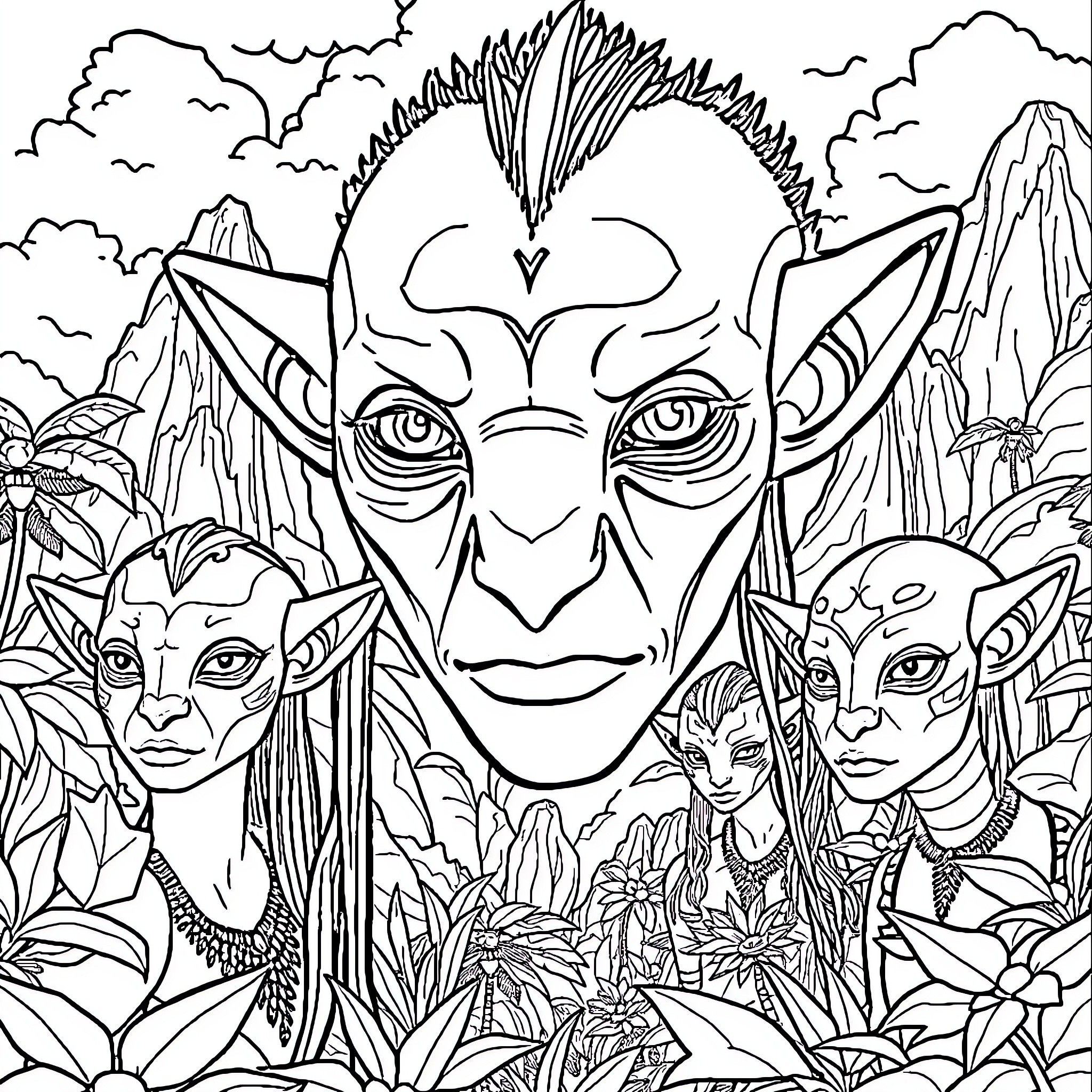 Best Avatar Coloring Pages (Free Printable PDF)