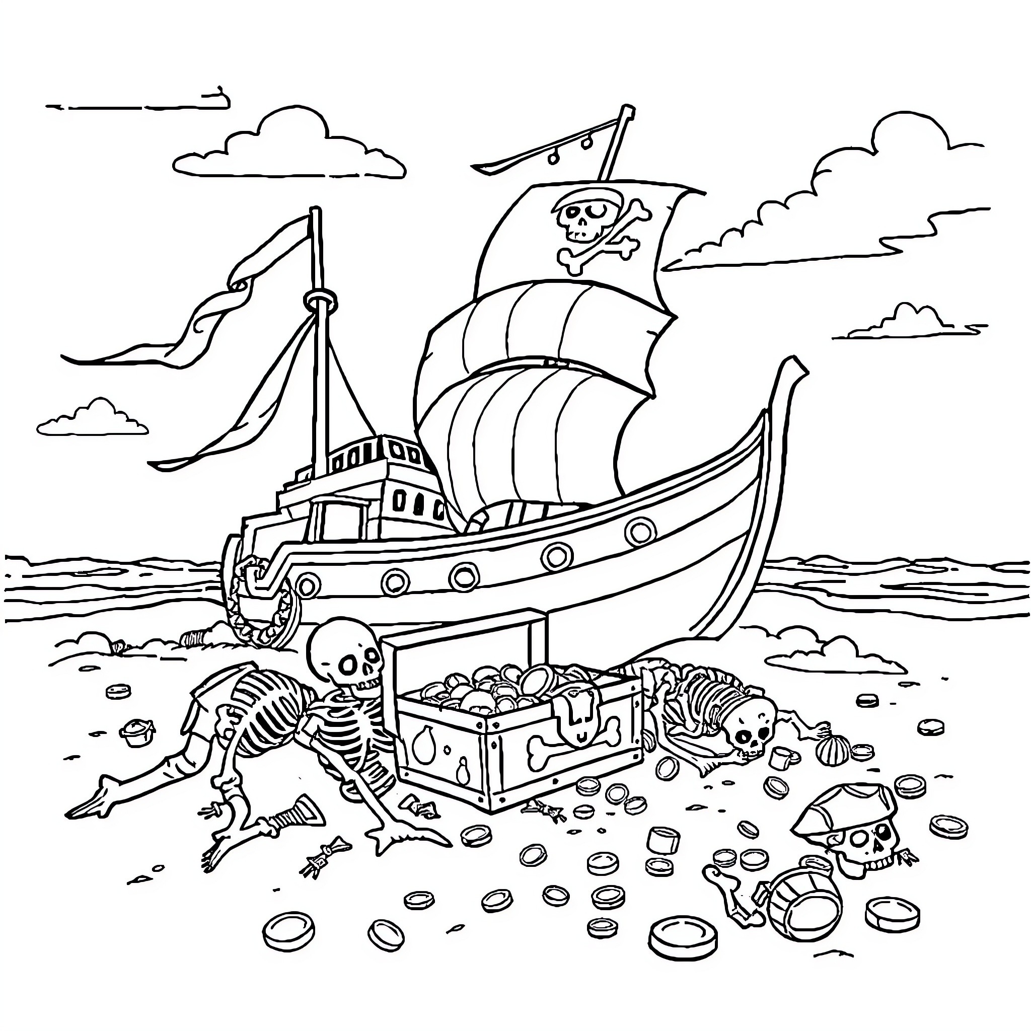 Best Pirate Shipwreck Coloring Pages (Free Printable PDF)