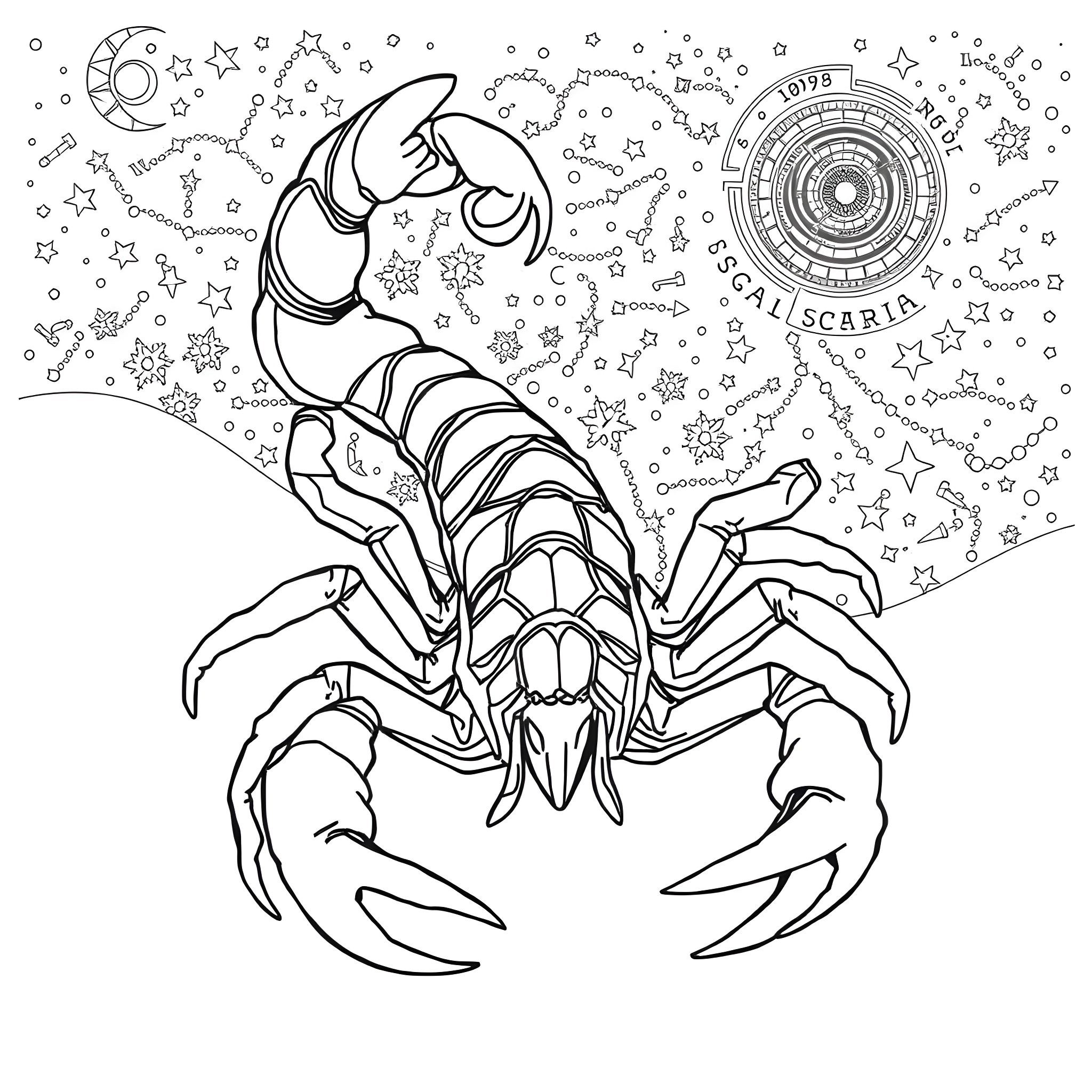 Best Scorpio Coloring Pages (Free Printable PDF)