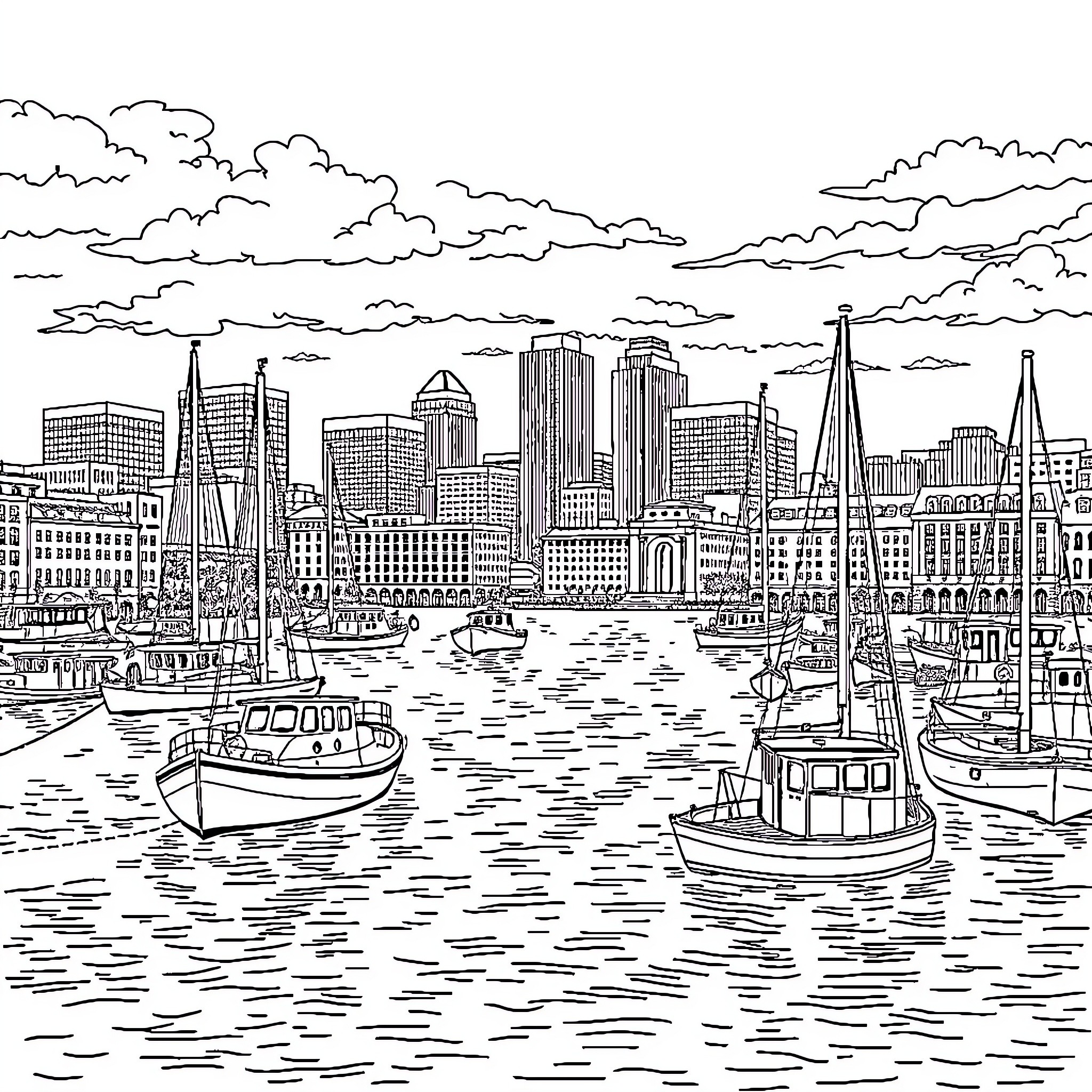 4 Best Harbor Coloring Pages (Free Printable PDFs)