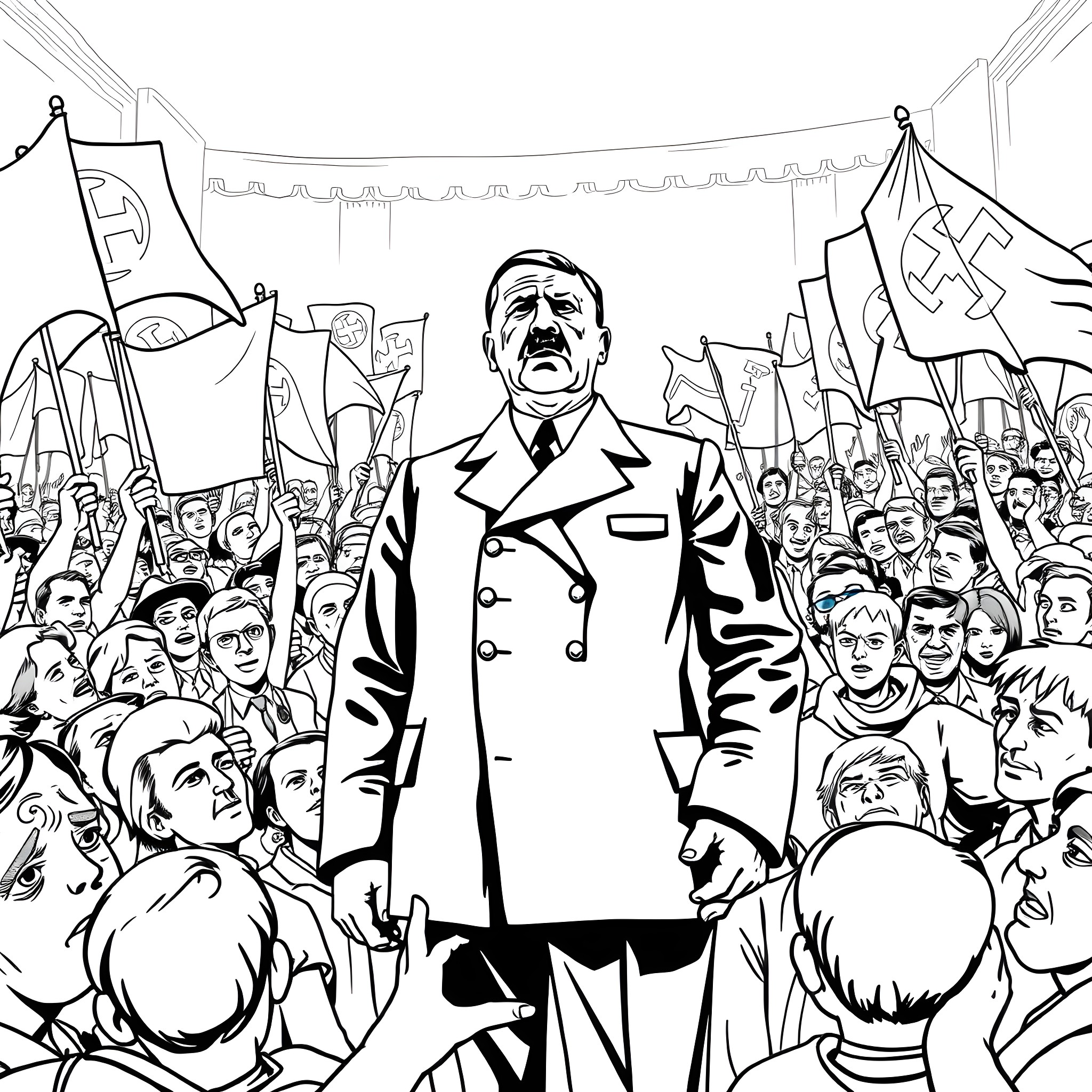 Best Adolf Hitler Coloring Pages (Free Printable PDF)