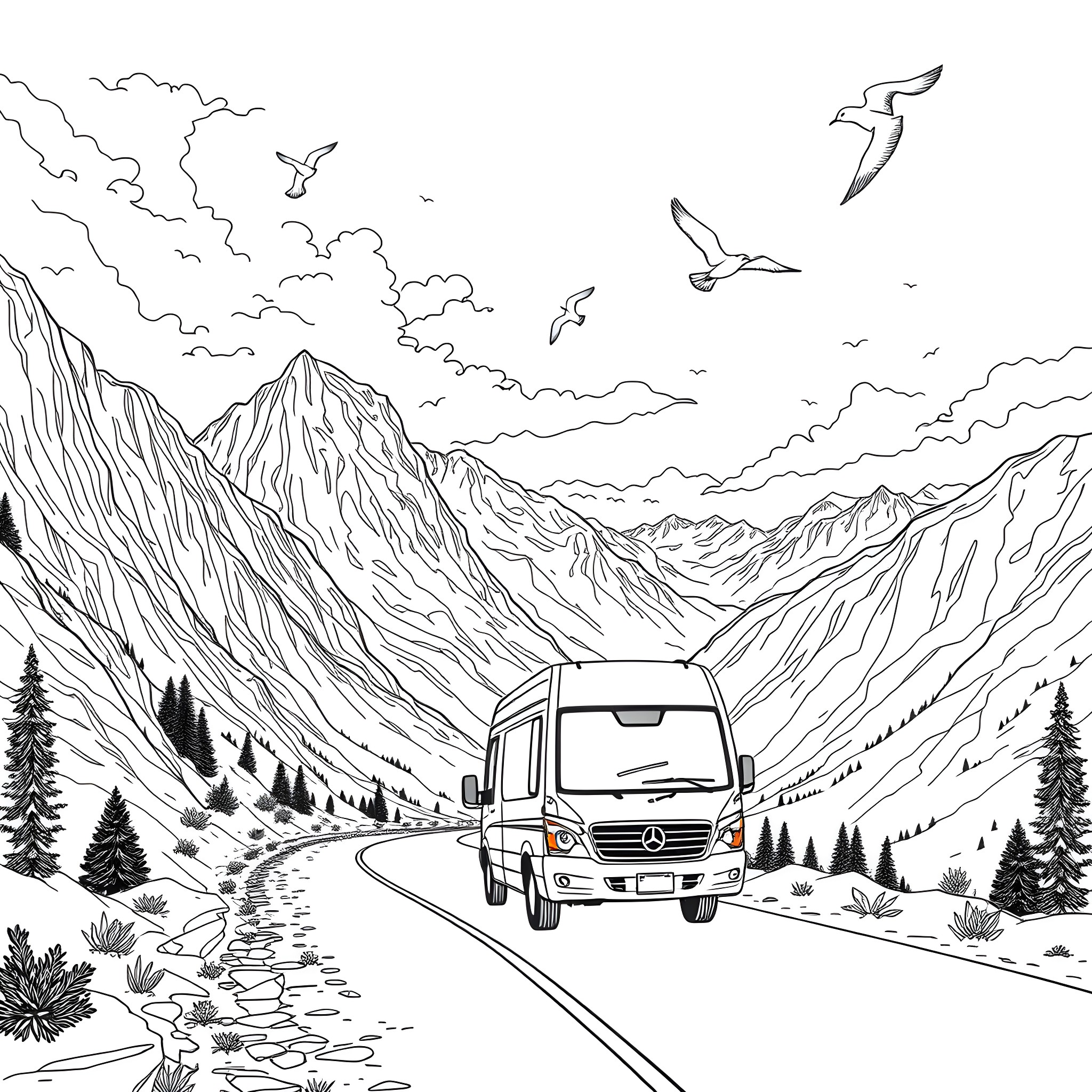 1 Best Sprinter Van Coloring Pages (Free Printable PDFs)