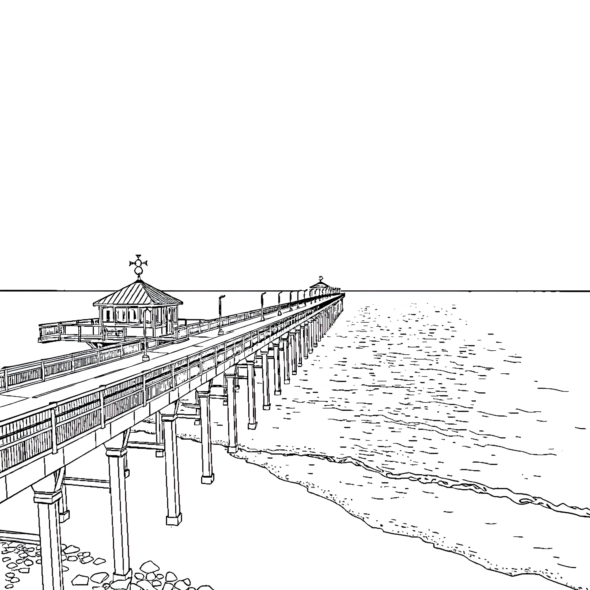 2 Best Pier Coloring Pages (Free Printable PDFs)