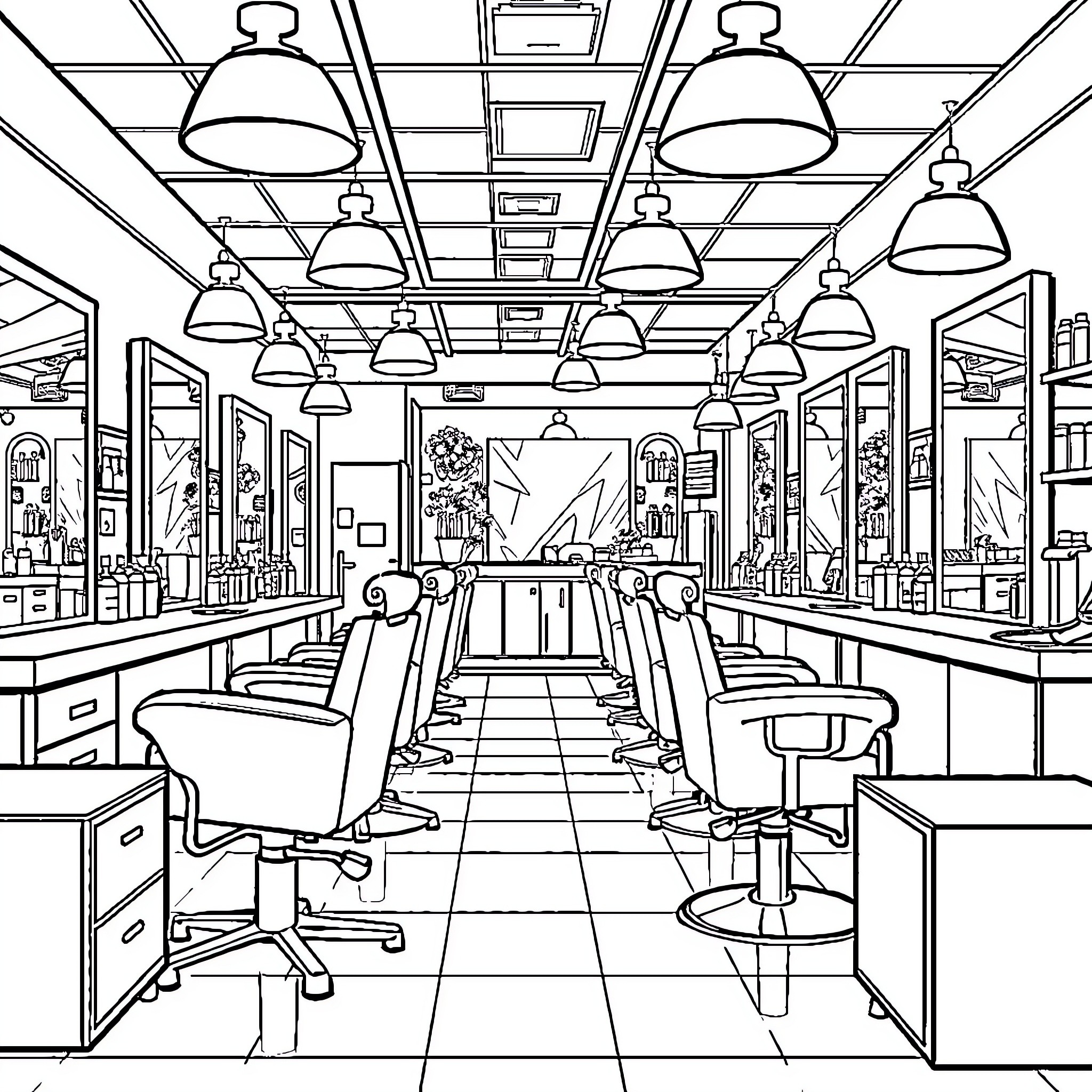 Best Hairdressing Salon Coloring Pages (Free Printable PDF)