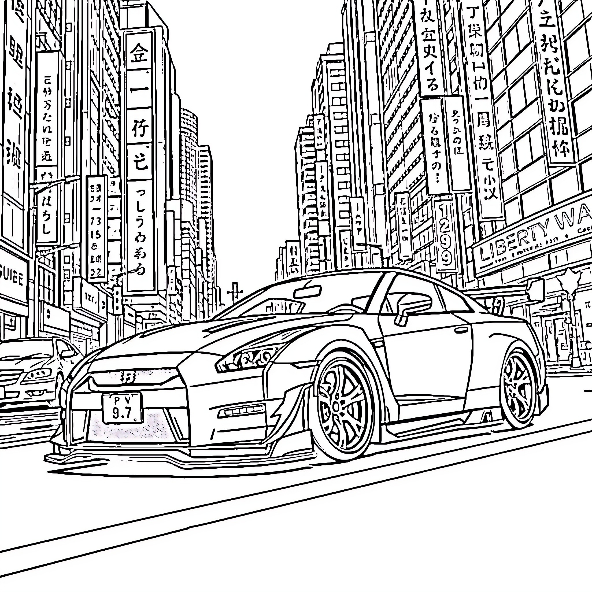 Best Nissan Coloring Pages (Free Printable PDF)