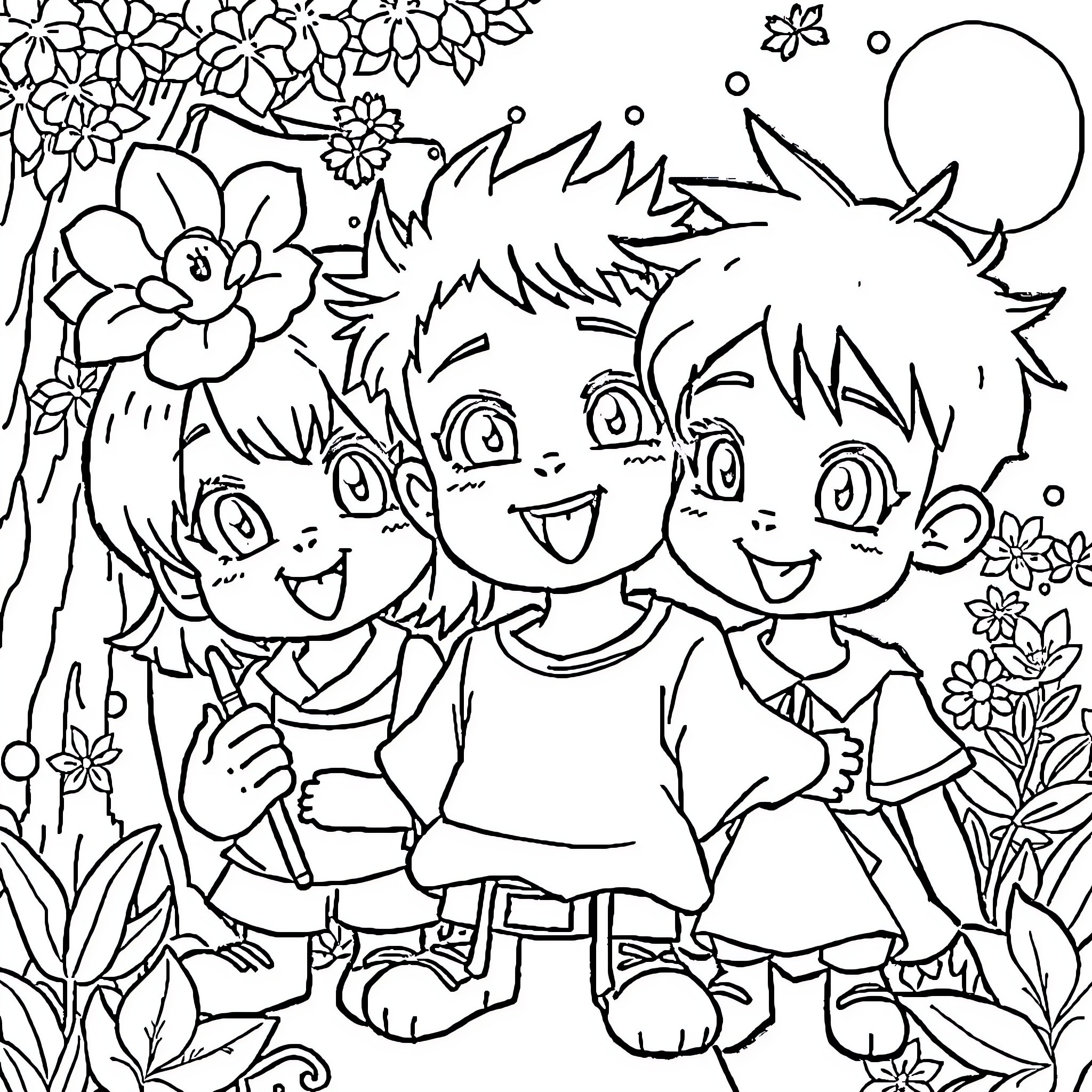 Best Anime Coloring Pages (Free Printable PDF)