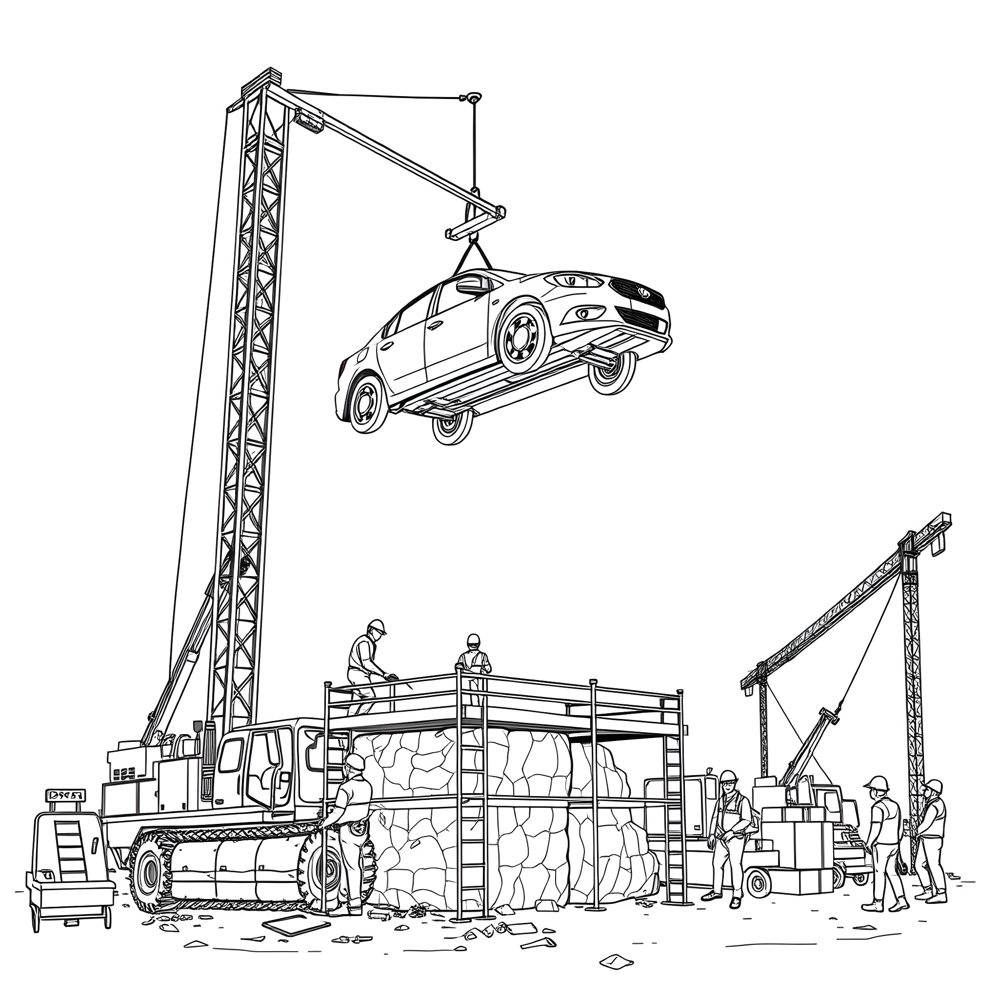 Best Construction Vehicle Coloring Pages (Free Printable PDF)