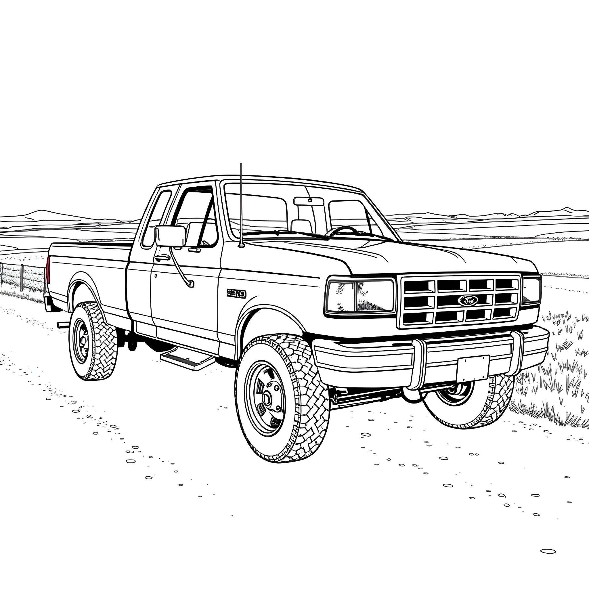 Best F-250 Coloring Pages (Free Printable PDF)