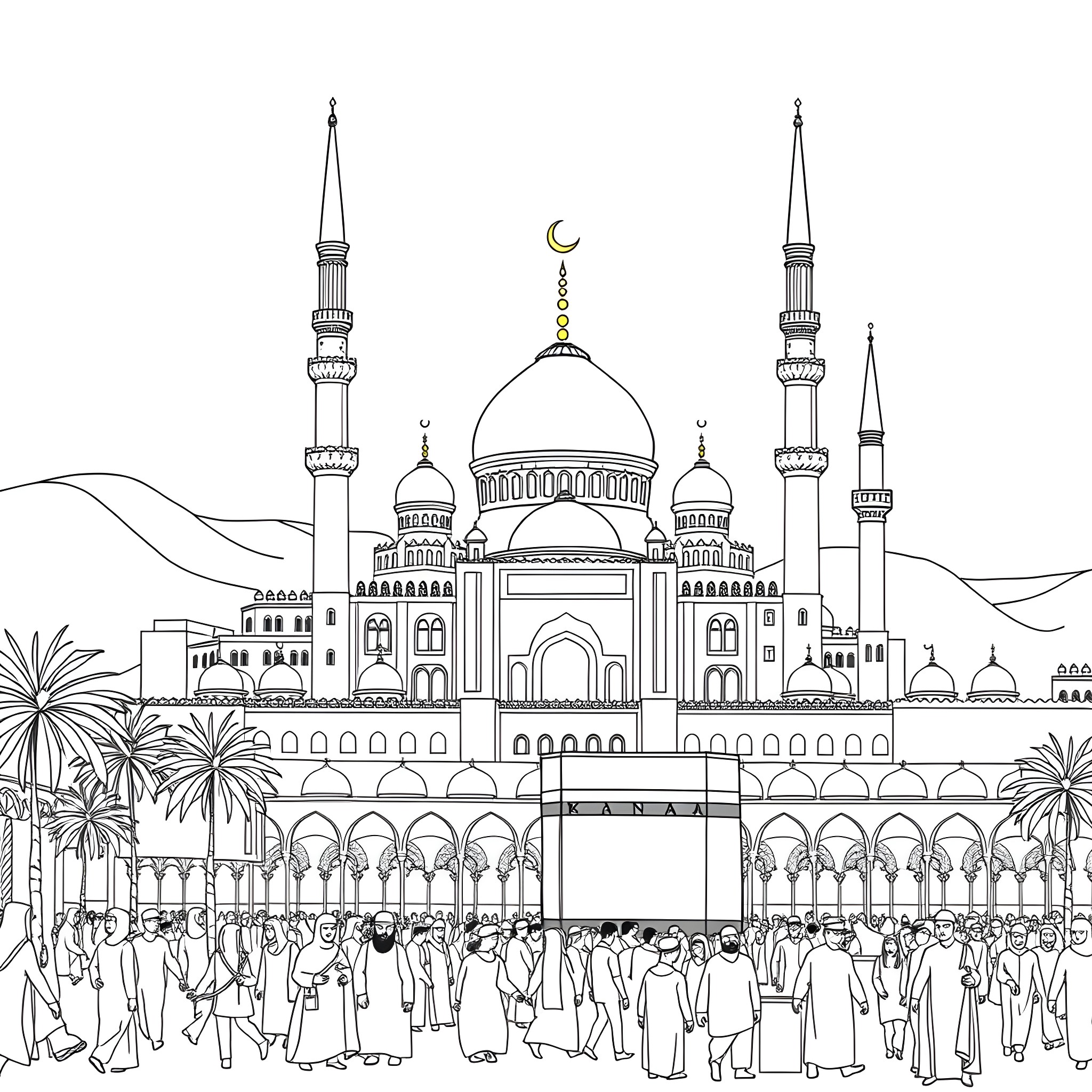 Best Mosque Coloring Pages (Free Printable PDF)