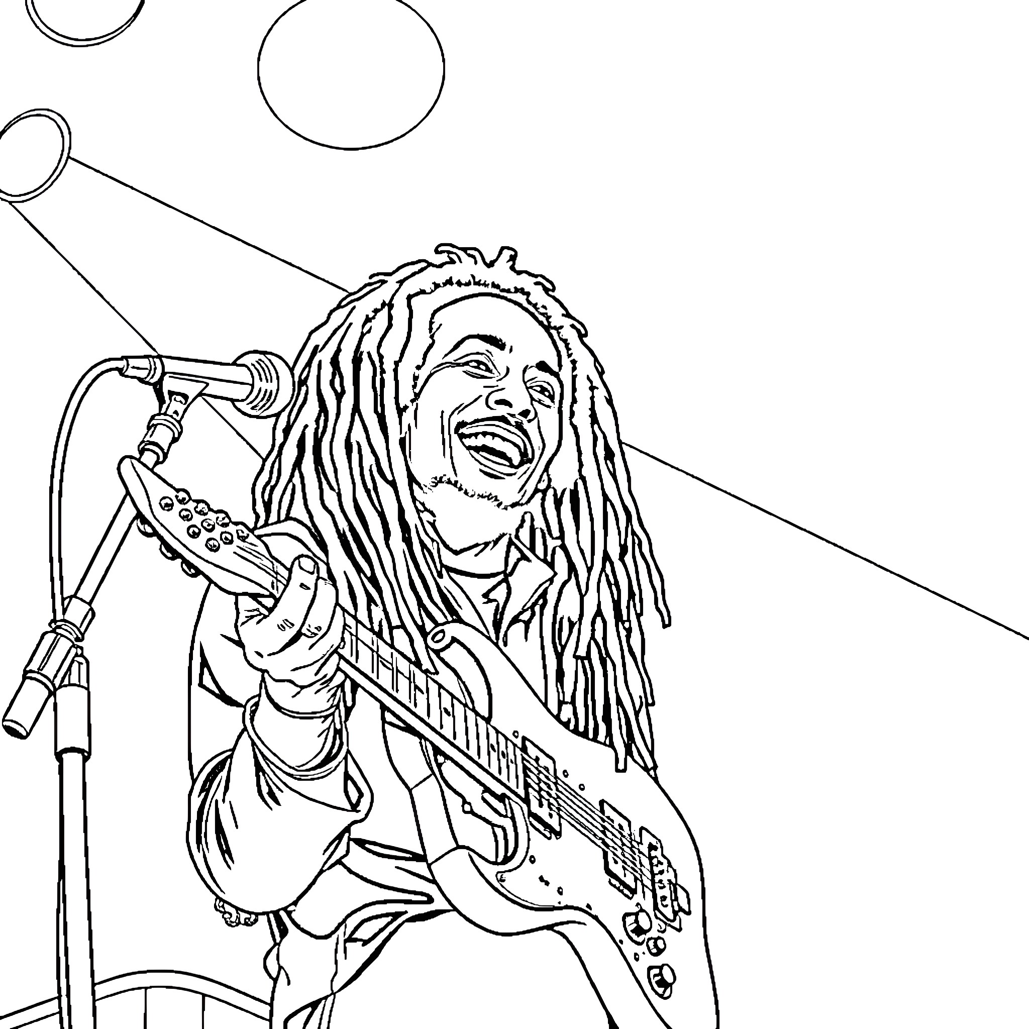 Best Bob Marley Coloring Pages (Free Printable PDF)