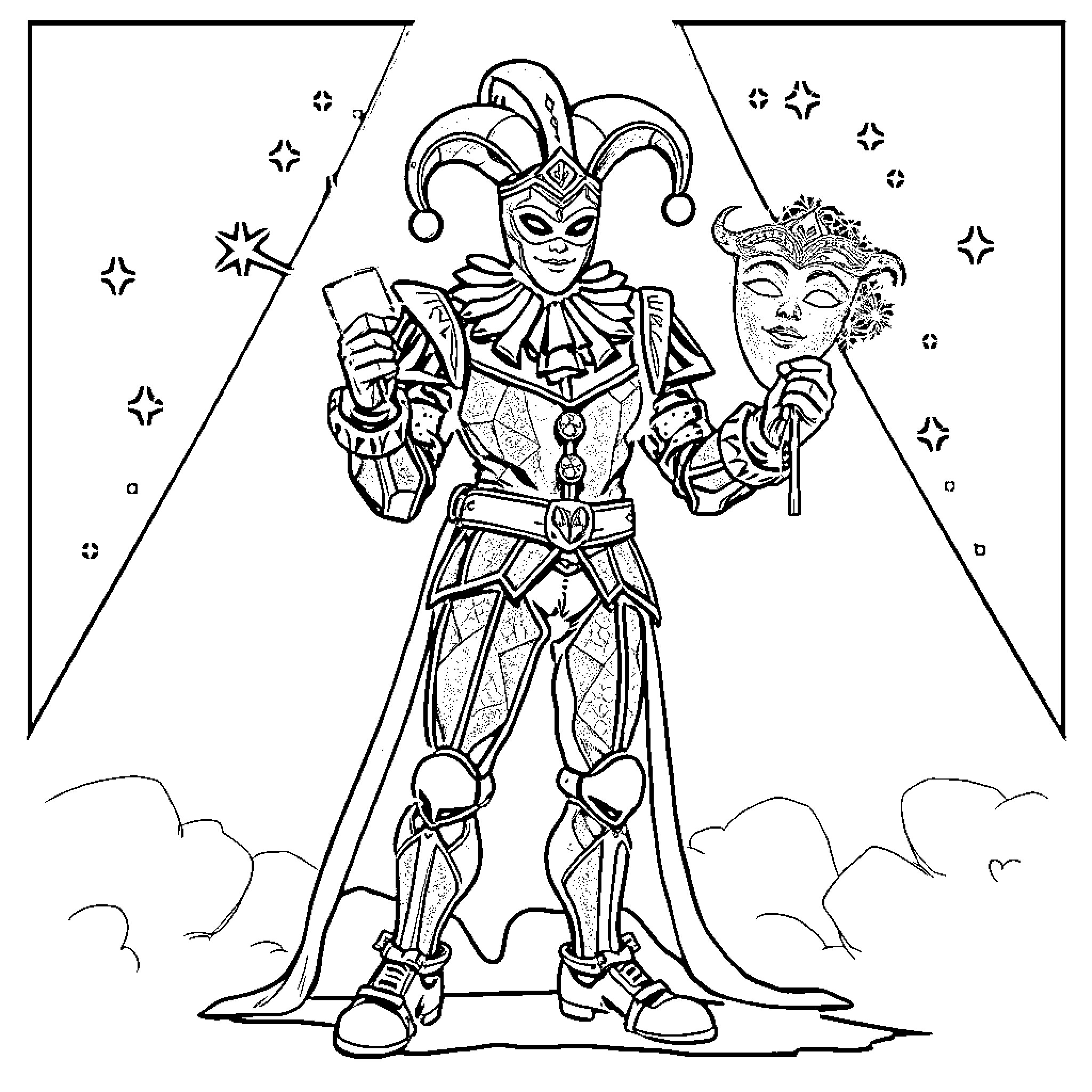 Best Harlequin Coloring Pages (Free Printable PDF)