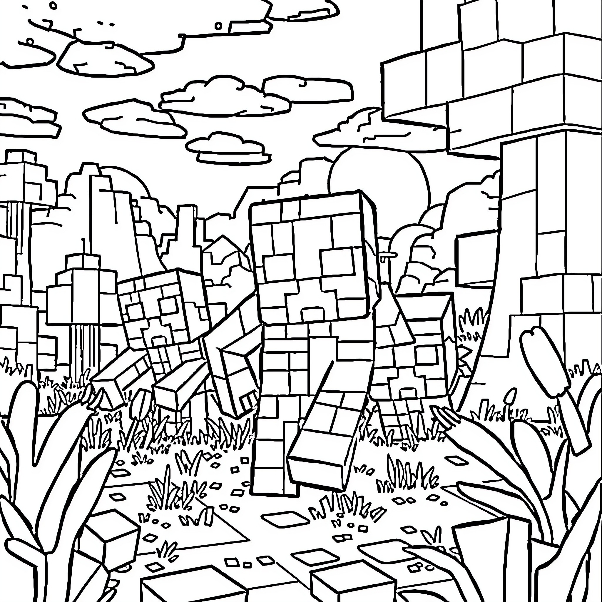 Best Creeper Coloring Pages (Free Printable PDF)