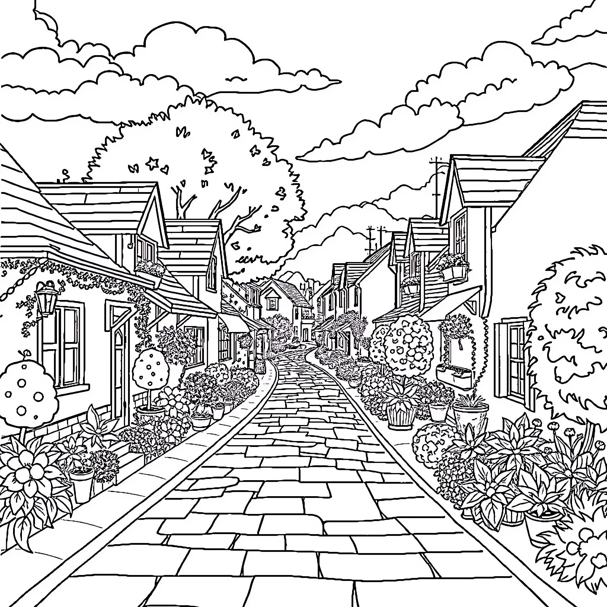 Best Village Coloring Pages (Free Printable PDF)