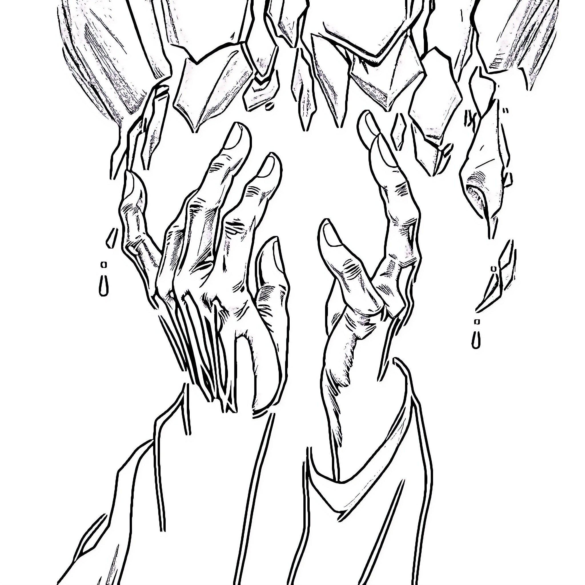 Best Gloom Hand Coloring Pages (Free Printable PDF)