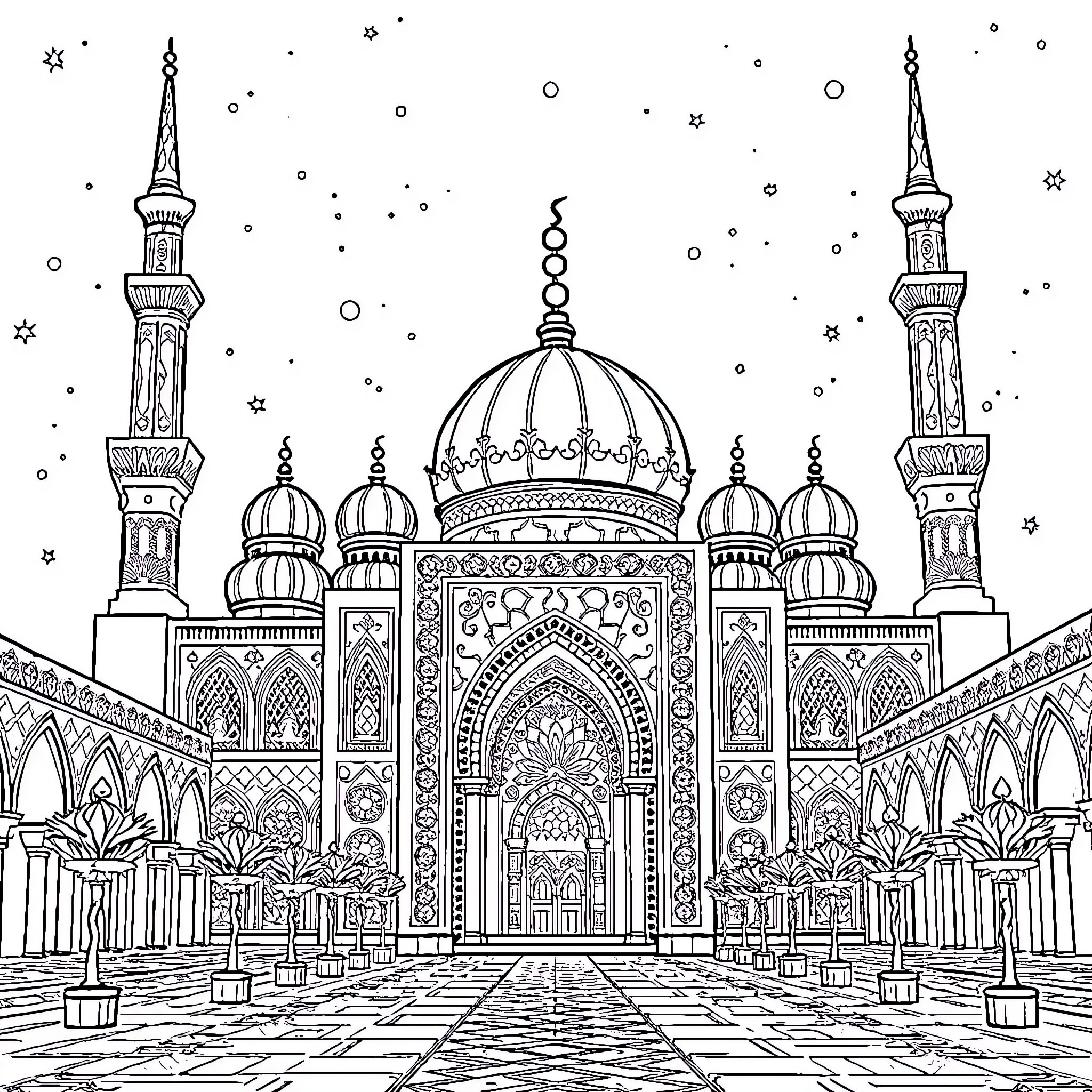 Best Mosque Coloring Pages (Free Printable PDF)
