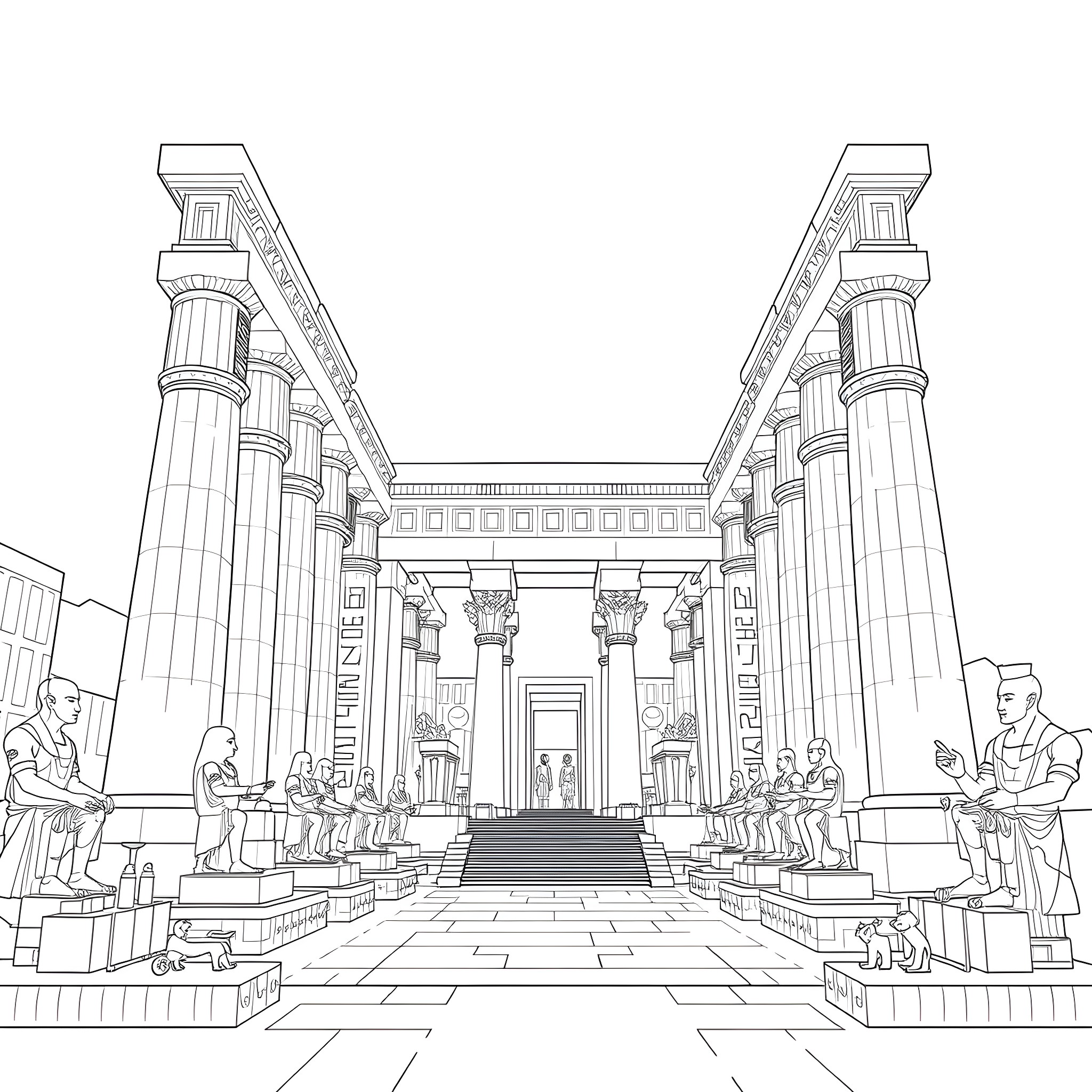 Best Temple Coloring Pages (Free Printable PDF)