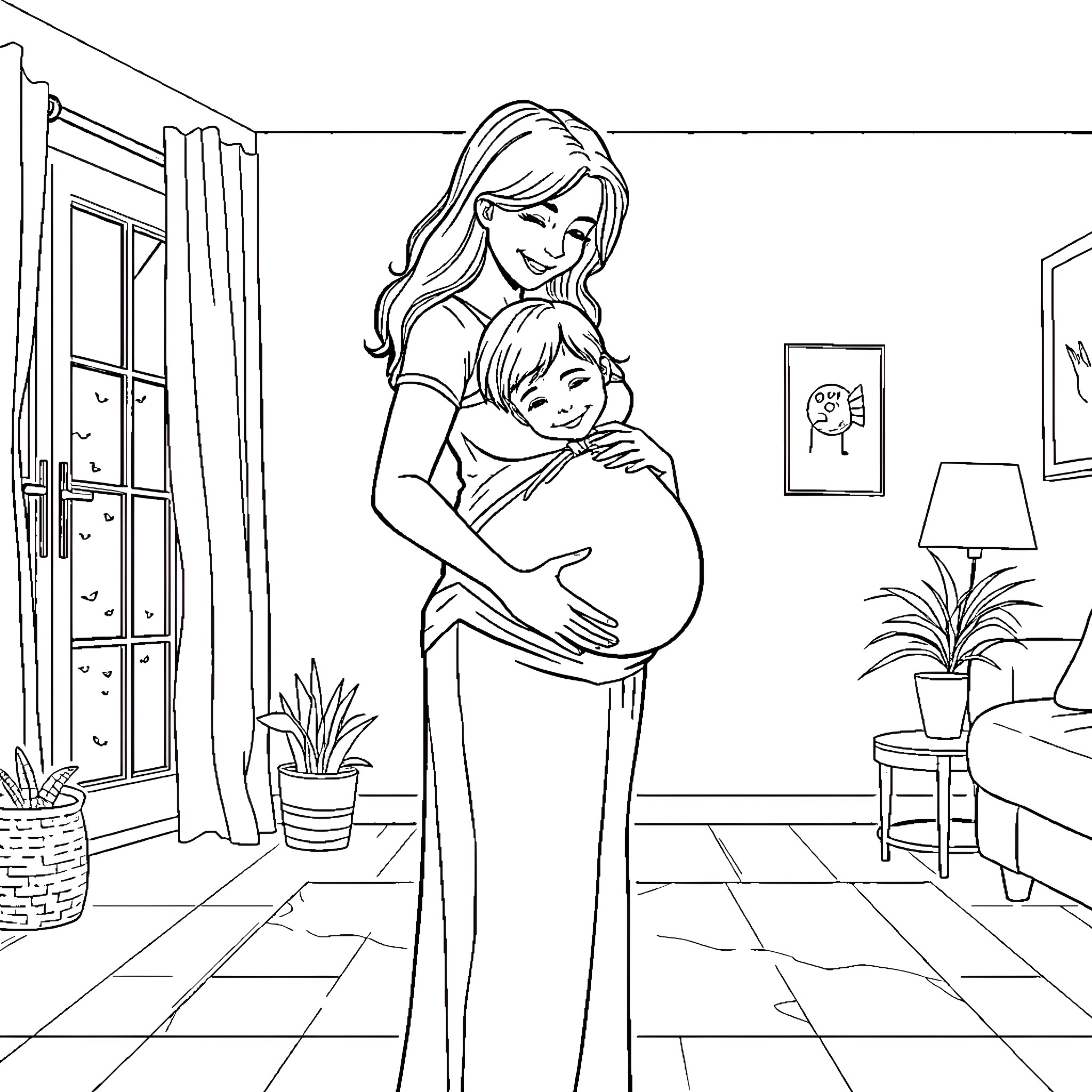 Best Mom Coloring Pages (Free Printable PDF)
