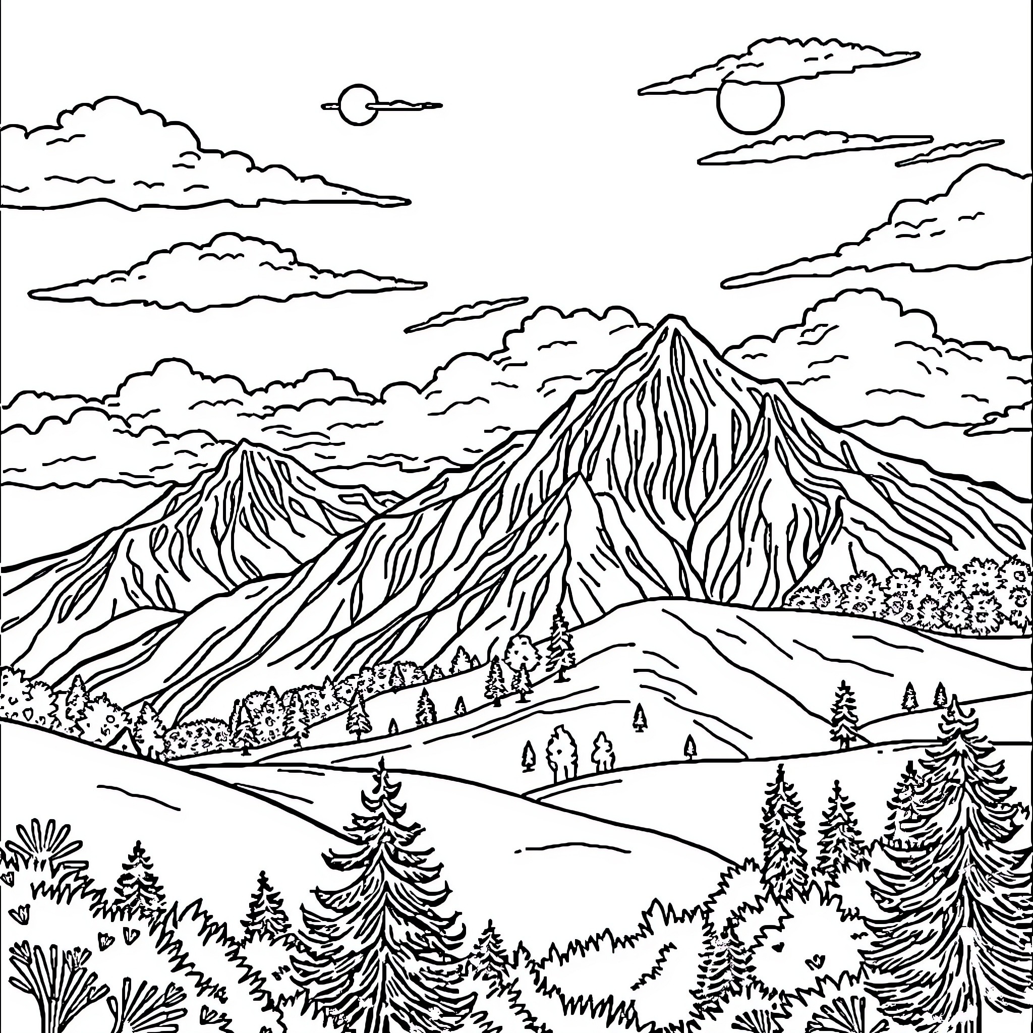 103 Best Landscape Coloring Pages (Free Printable PDFs)