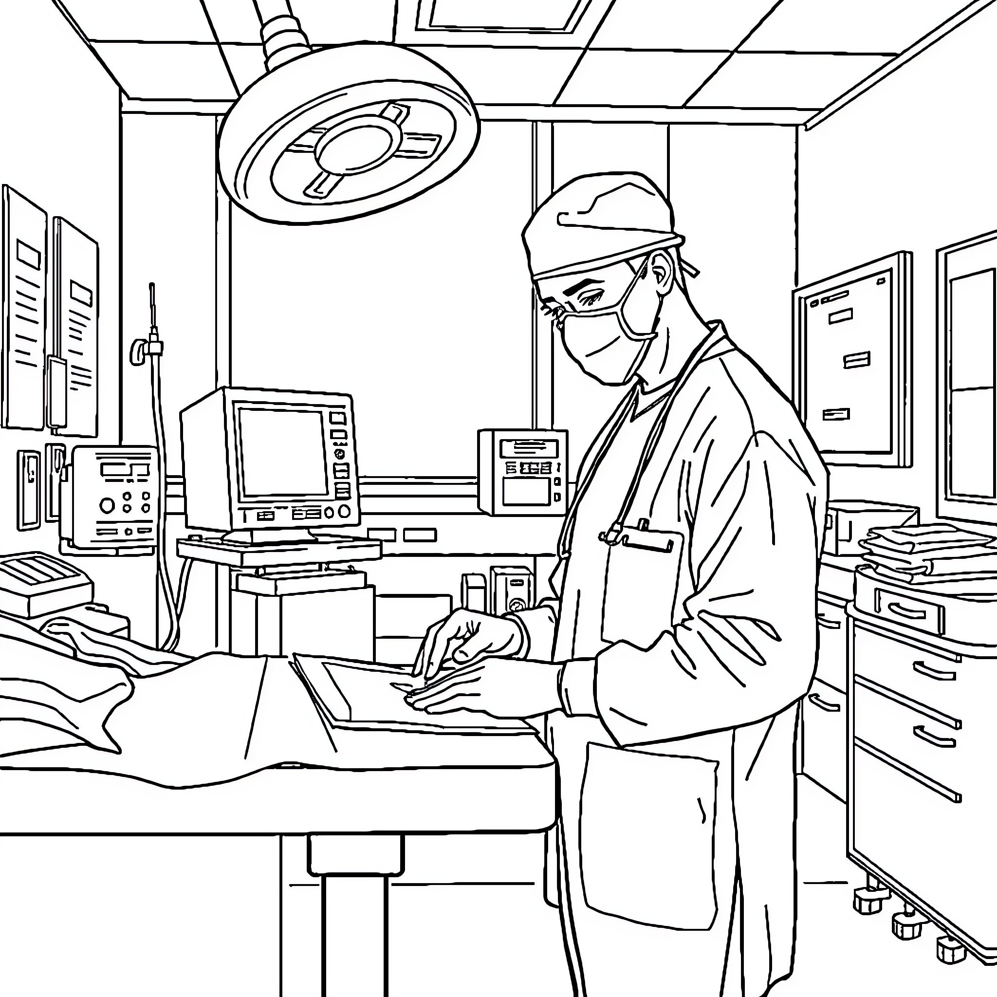 Best Surgeon Coloring Pages (Free Printable PDF)