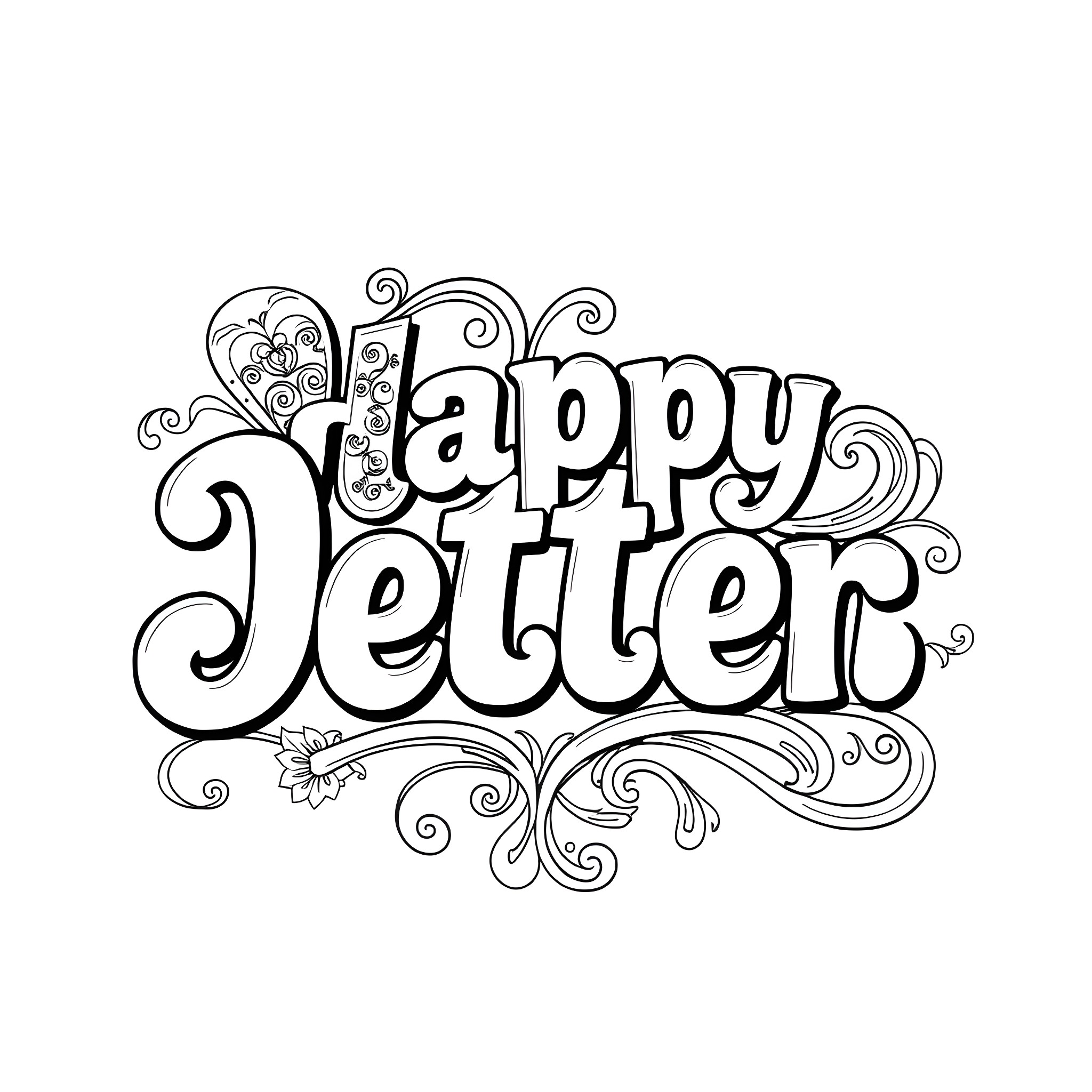 Best Lettering Coloring Pages (Free Printable PDF)