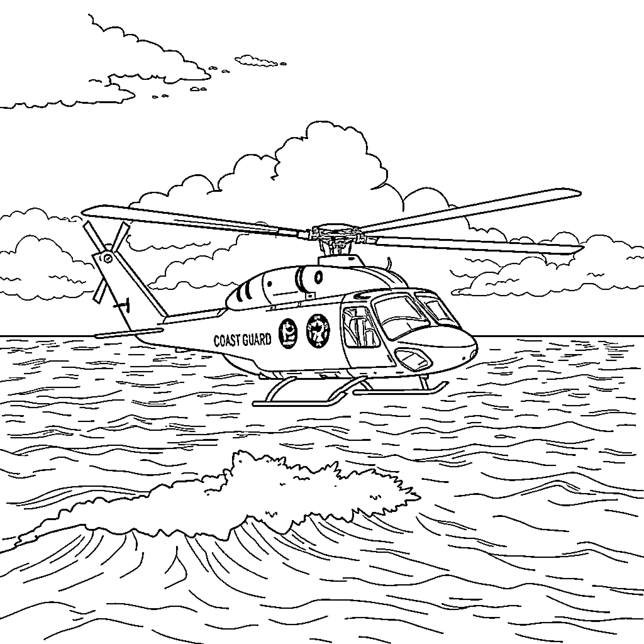 Best Helicopter Coloring Pages (Free Printable PDF)