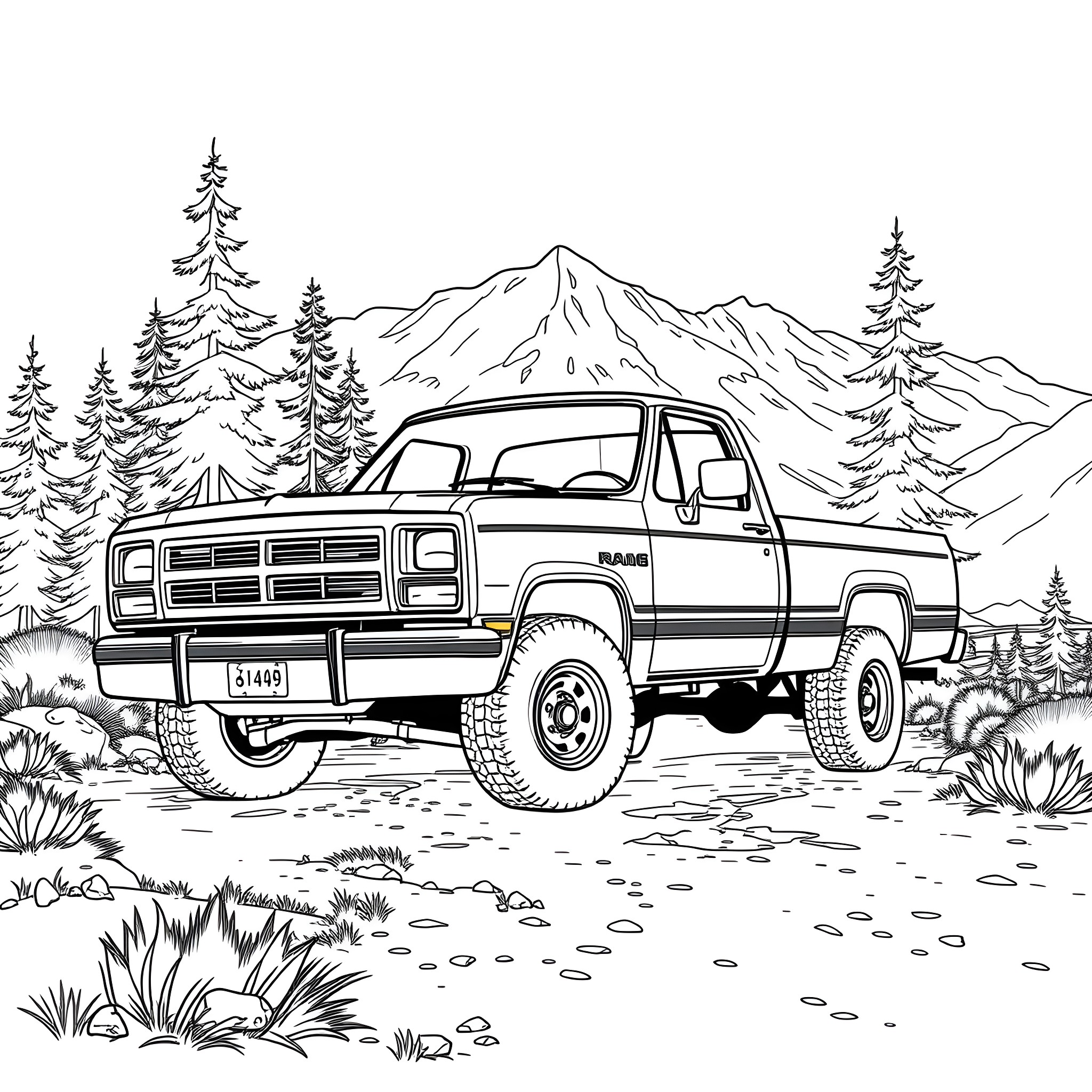 Best Dodge Ram Coloring Pages (Free Printable PDF)