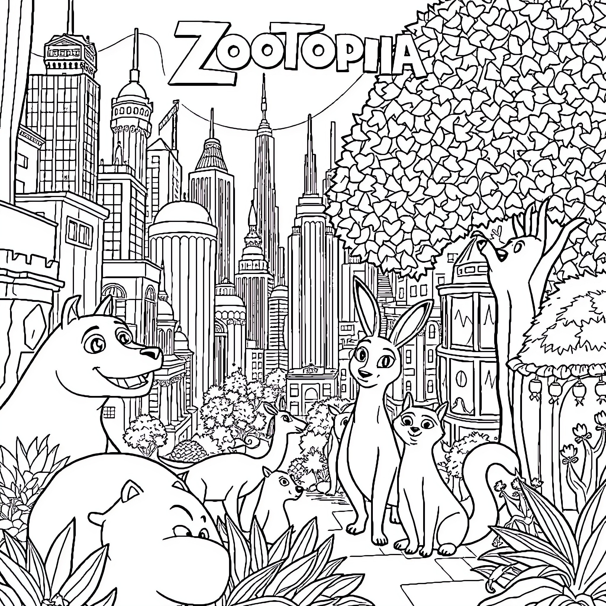 2 Best Zootopia Coloring Pages (Free Printable PDFs)