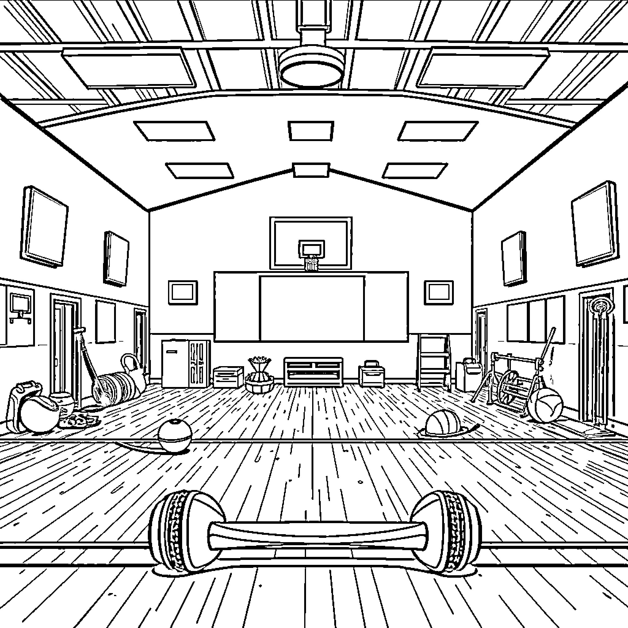 Best School Gym Coloring Pages (Free Printable PDF)