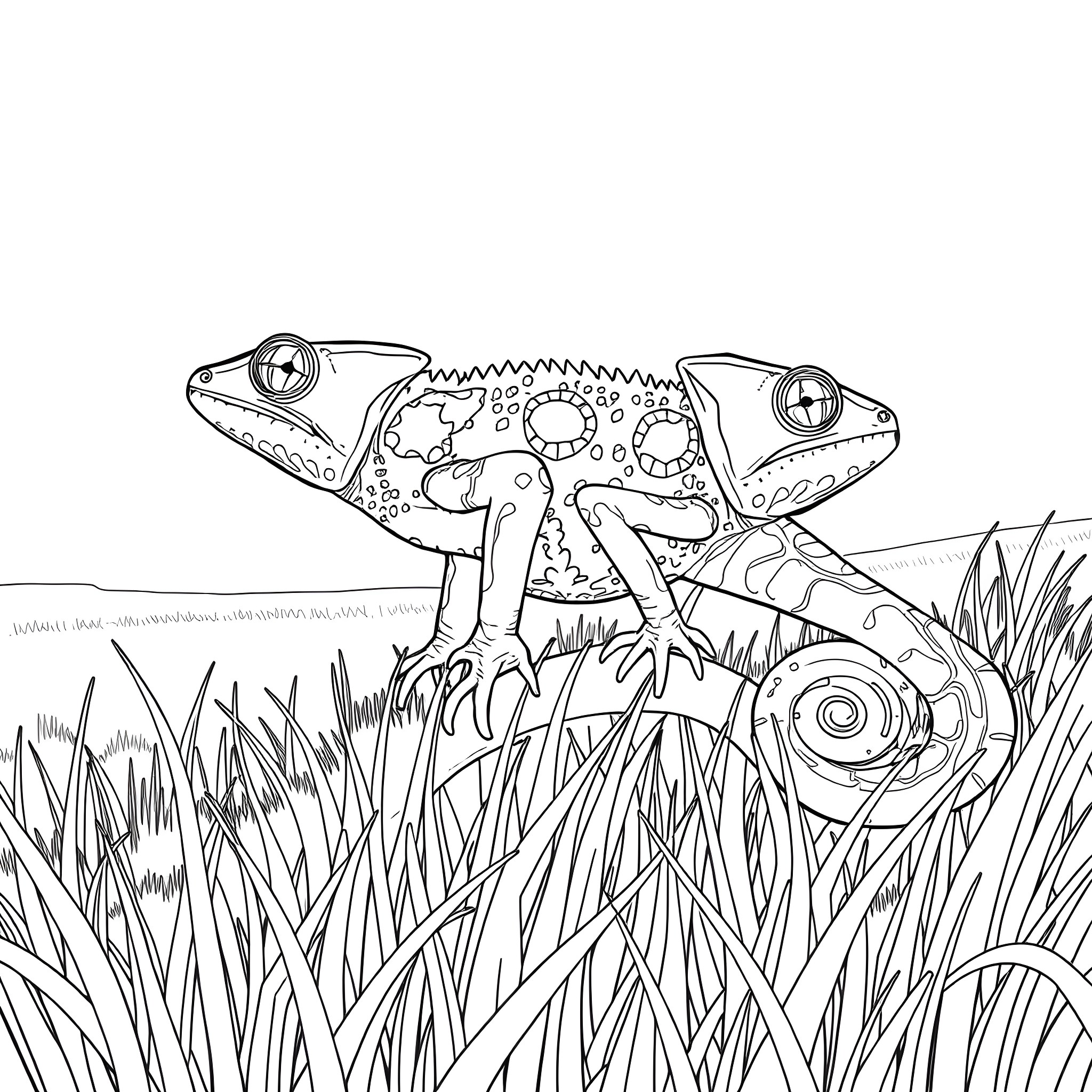 Best Chameleon Coloring Pages (Free Printable PDF)