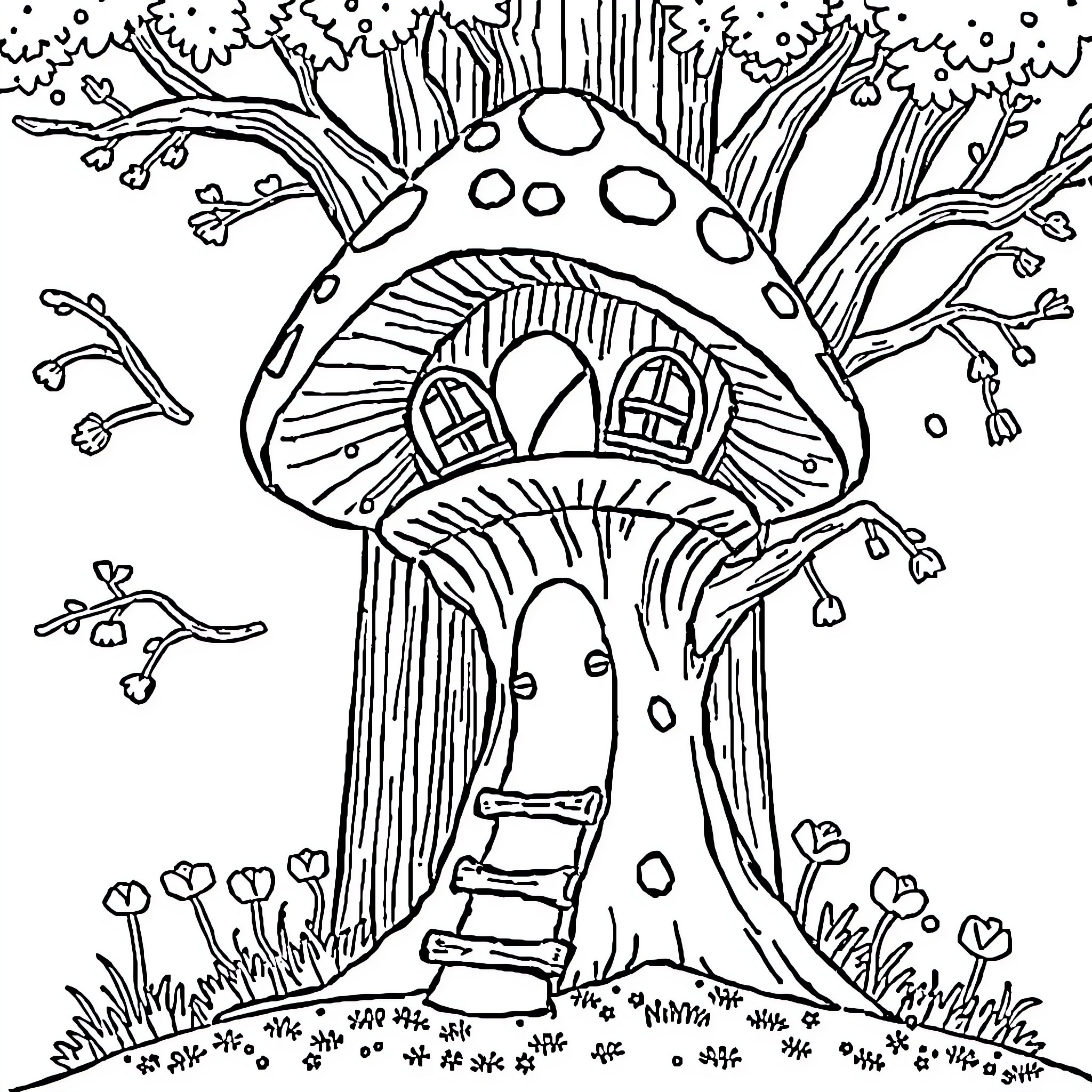 Best Treehouse Coloring Pages (Free Printable PDF)