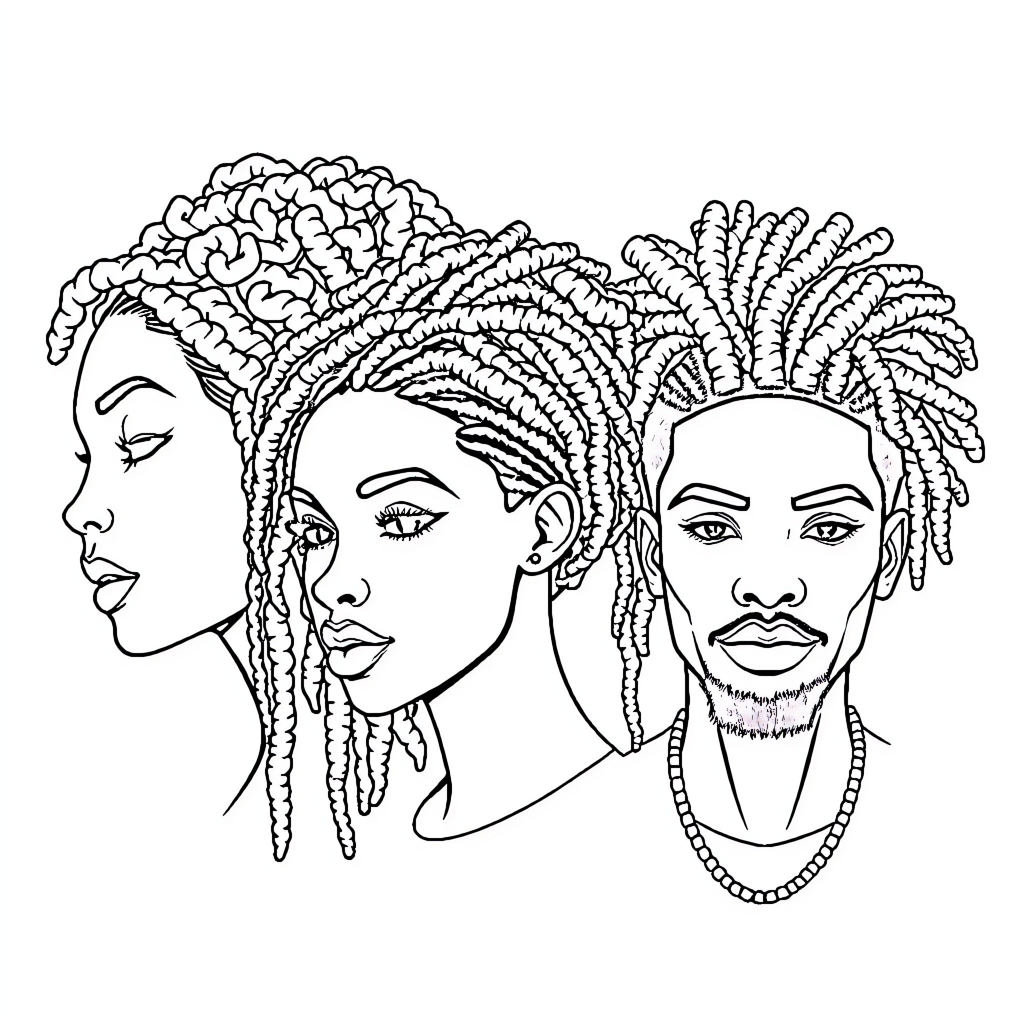 Best Afro Hair Coloring Pages (Free Printable PDF)