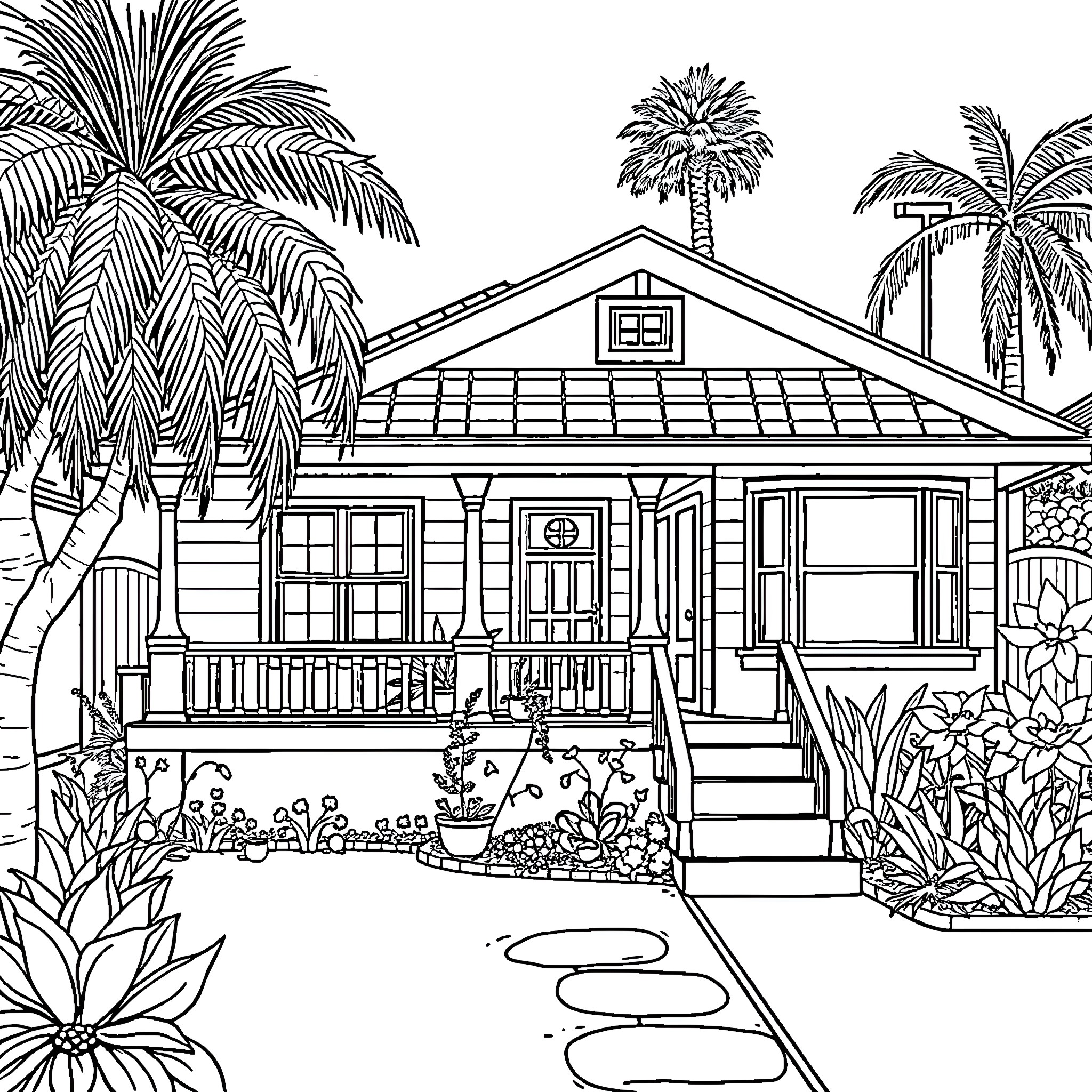 11 Best Bungalow Coloring Pages (Free Printable PDFs)