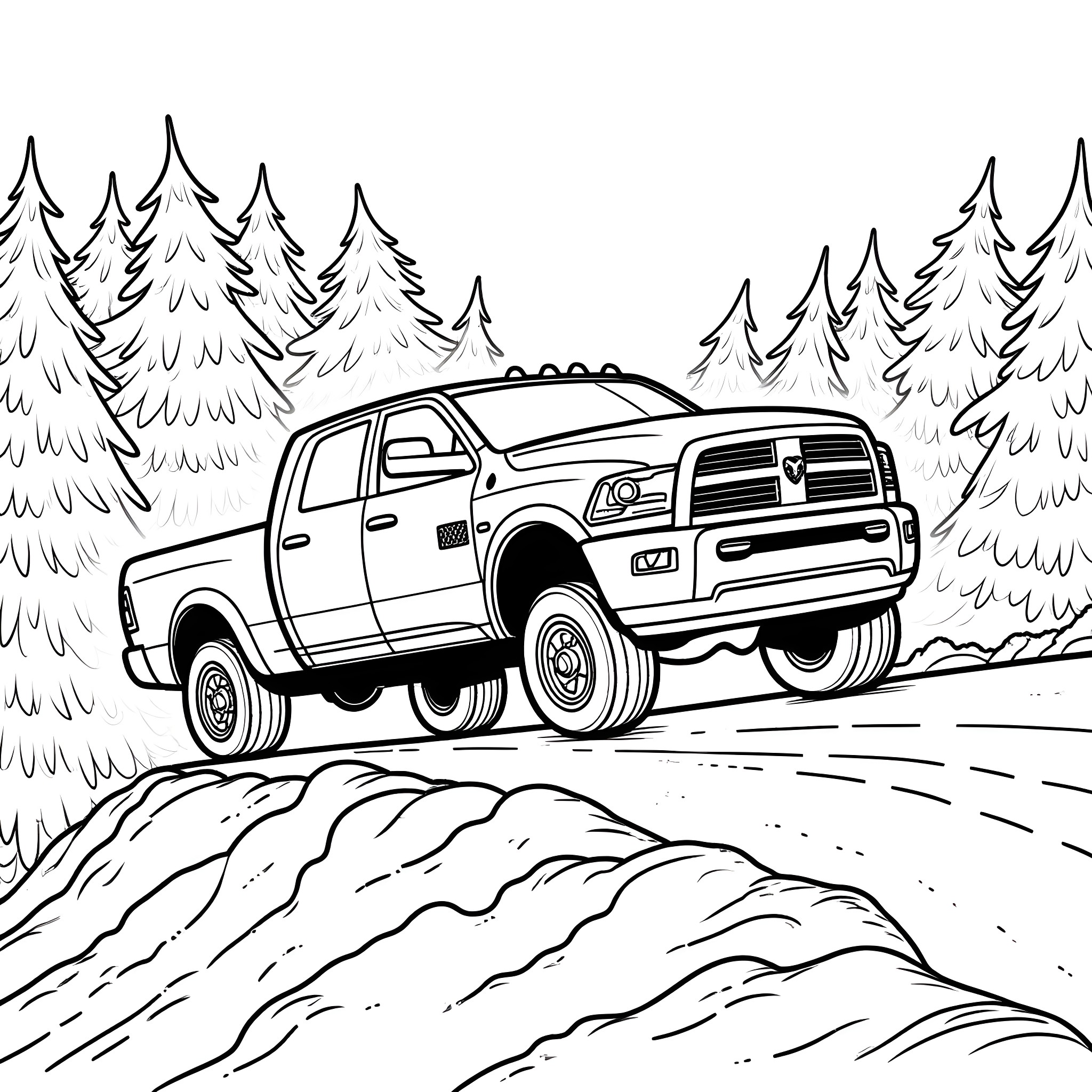 Best Dodge Ram Coloring Pages (Free Printable PDF)