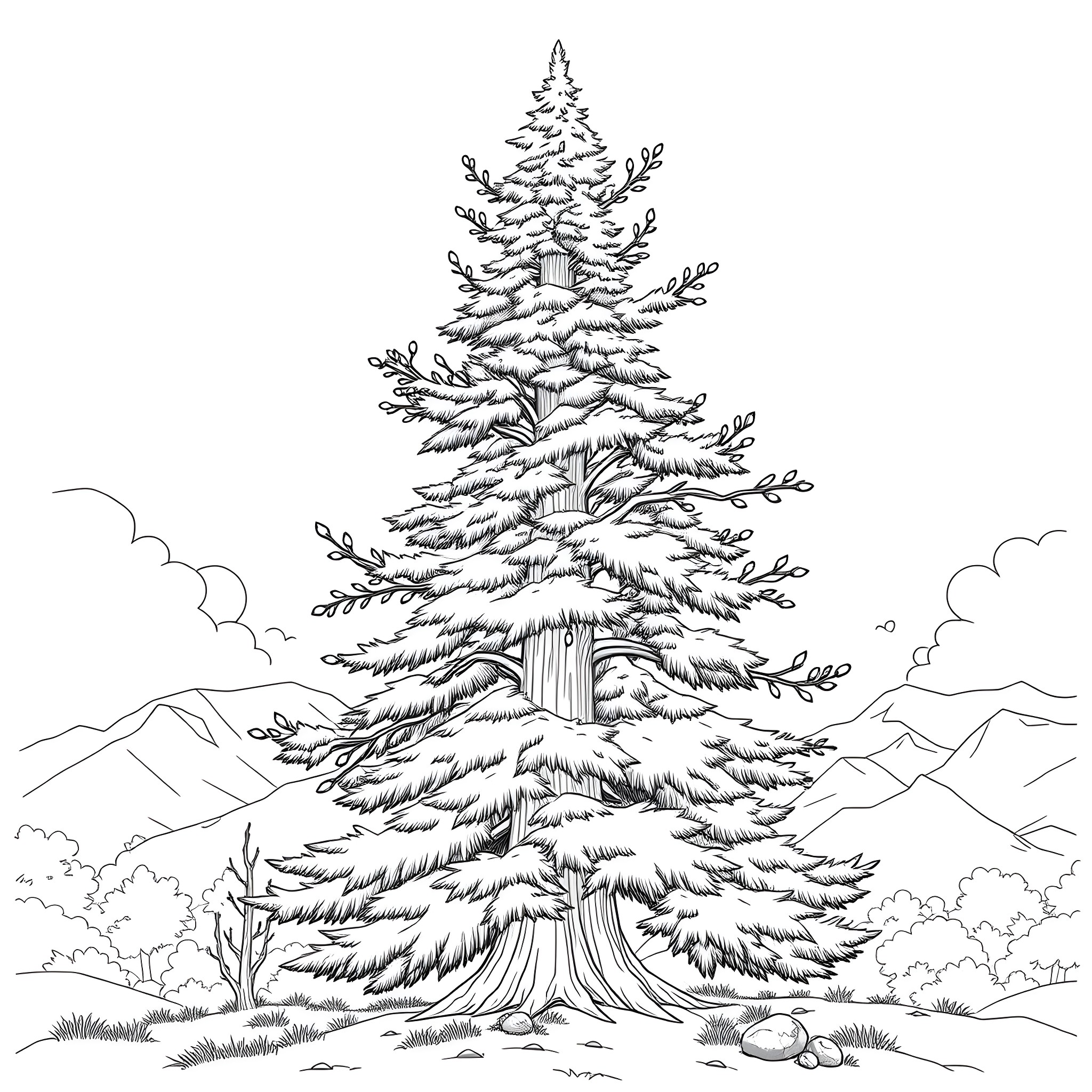 Best Tree Coloring Pages (Free Printable PDF)