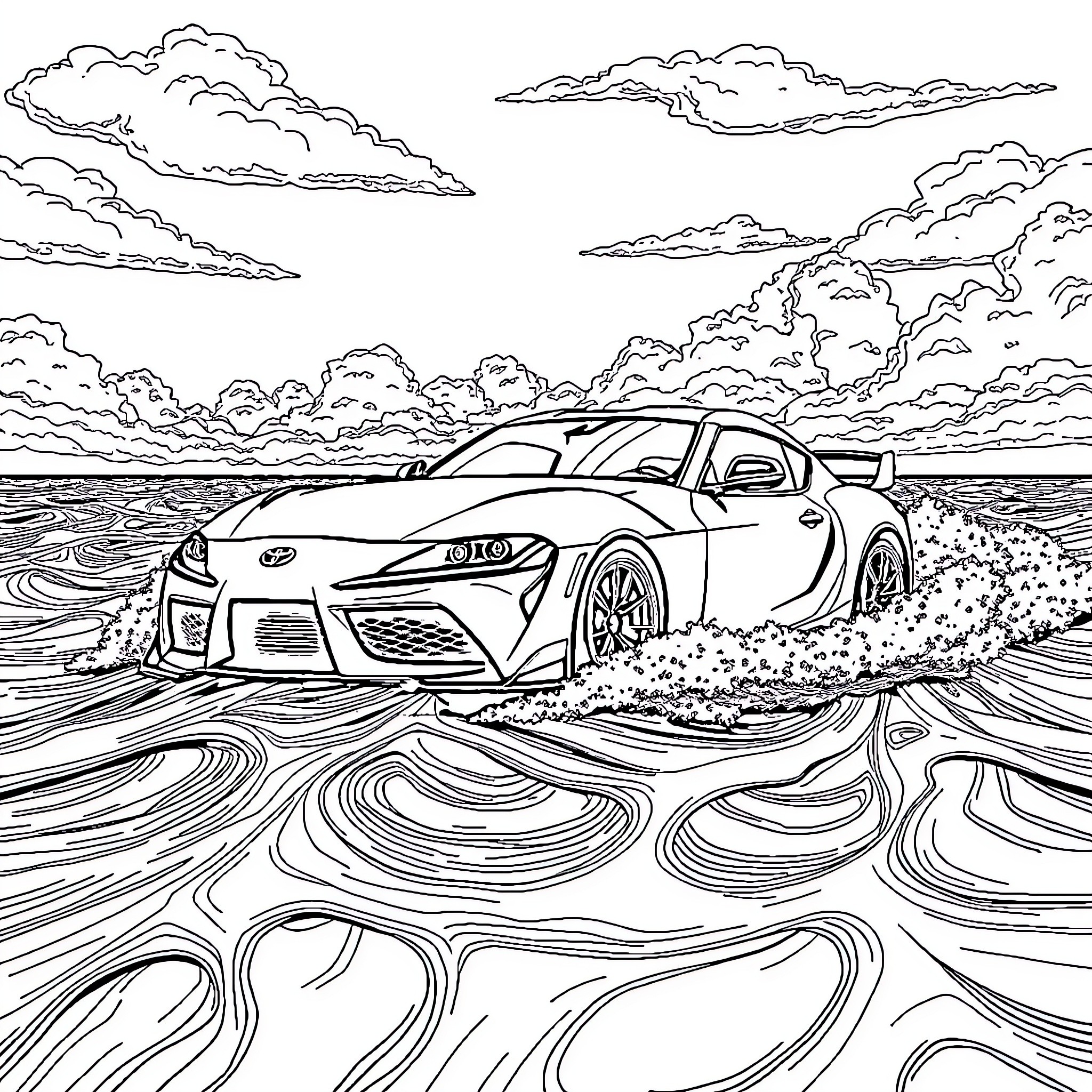 Best Toyota Supra Coloring Pages (Free Printable PDF)