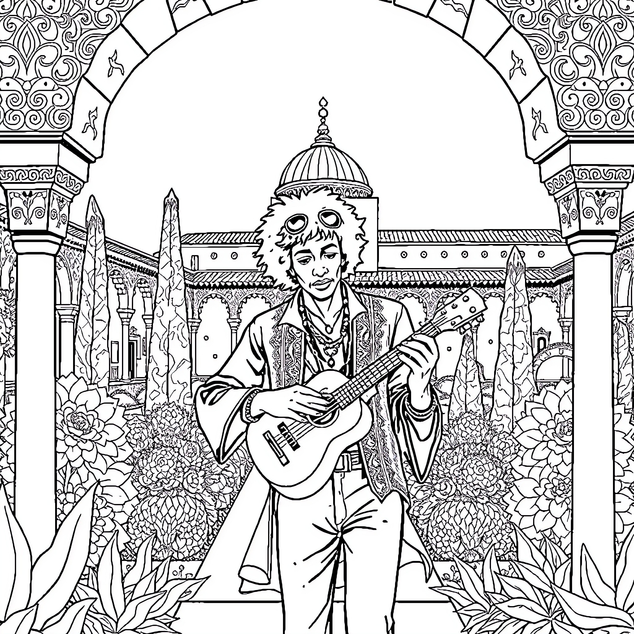 Best Jimi Hendrix Coloring Pages (Free Printable PDF)