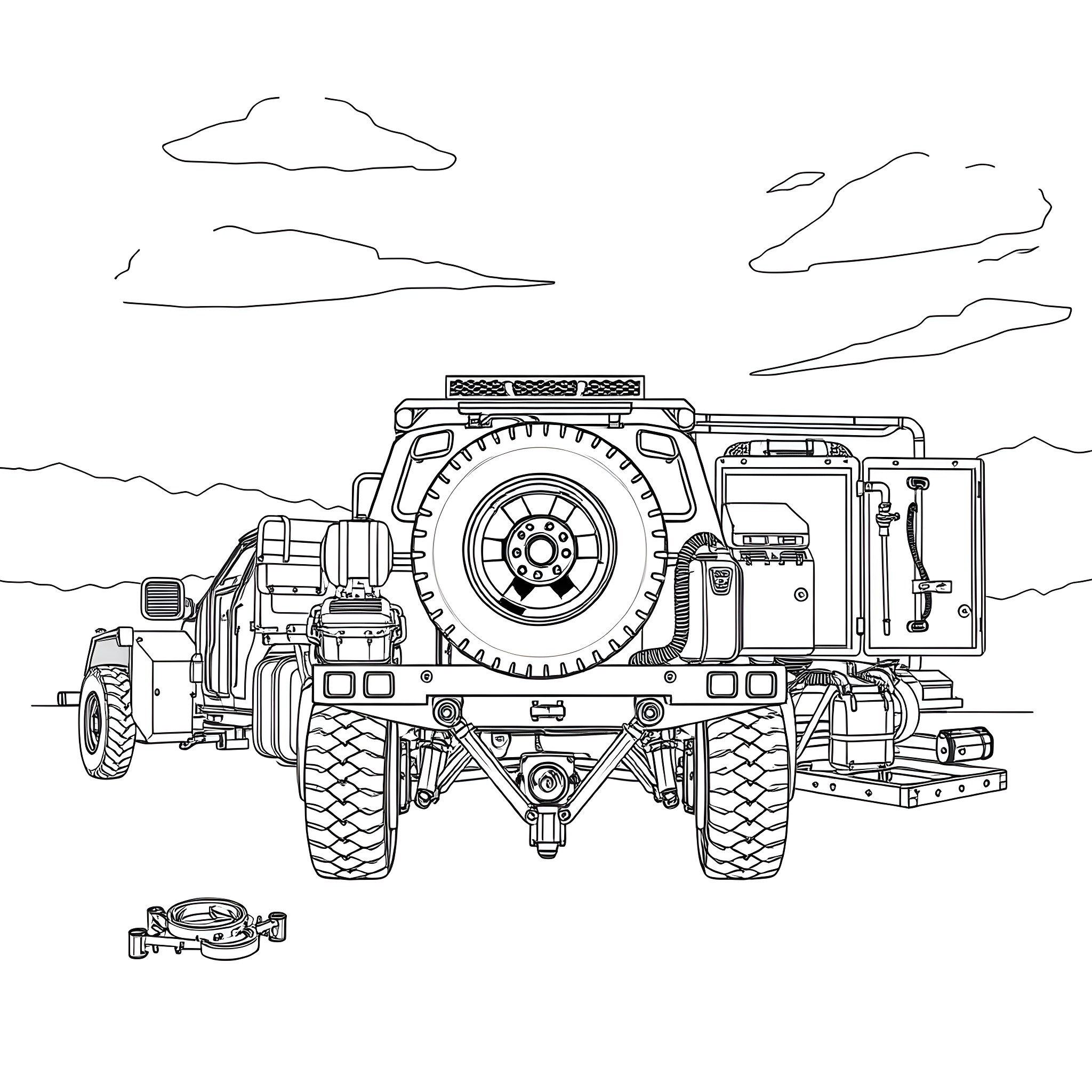 Best Trailer Coloring Pages (Free Printable PDF)