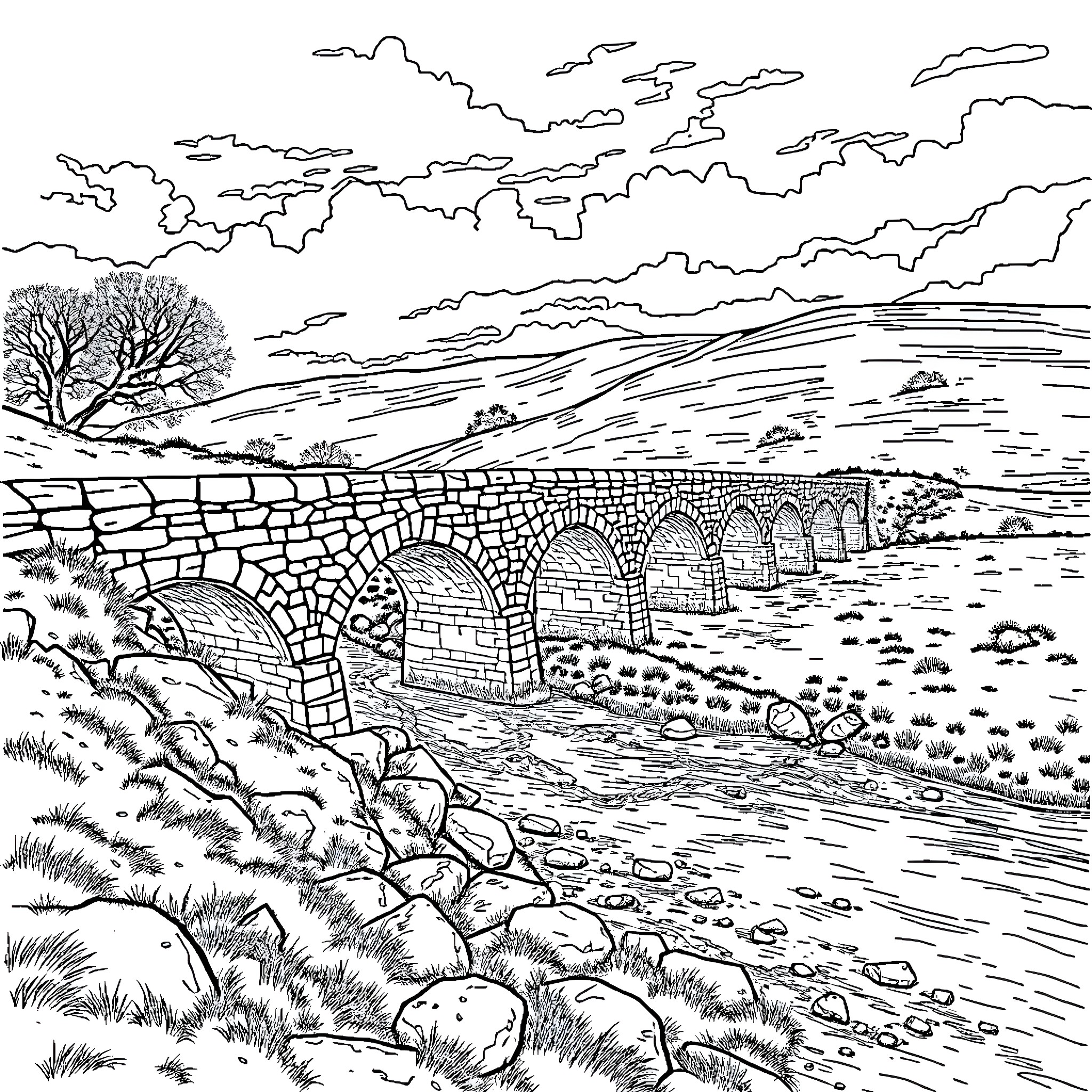 Best Bridge Coloring Pages (Free Printable PDF)