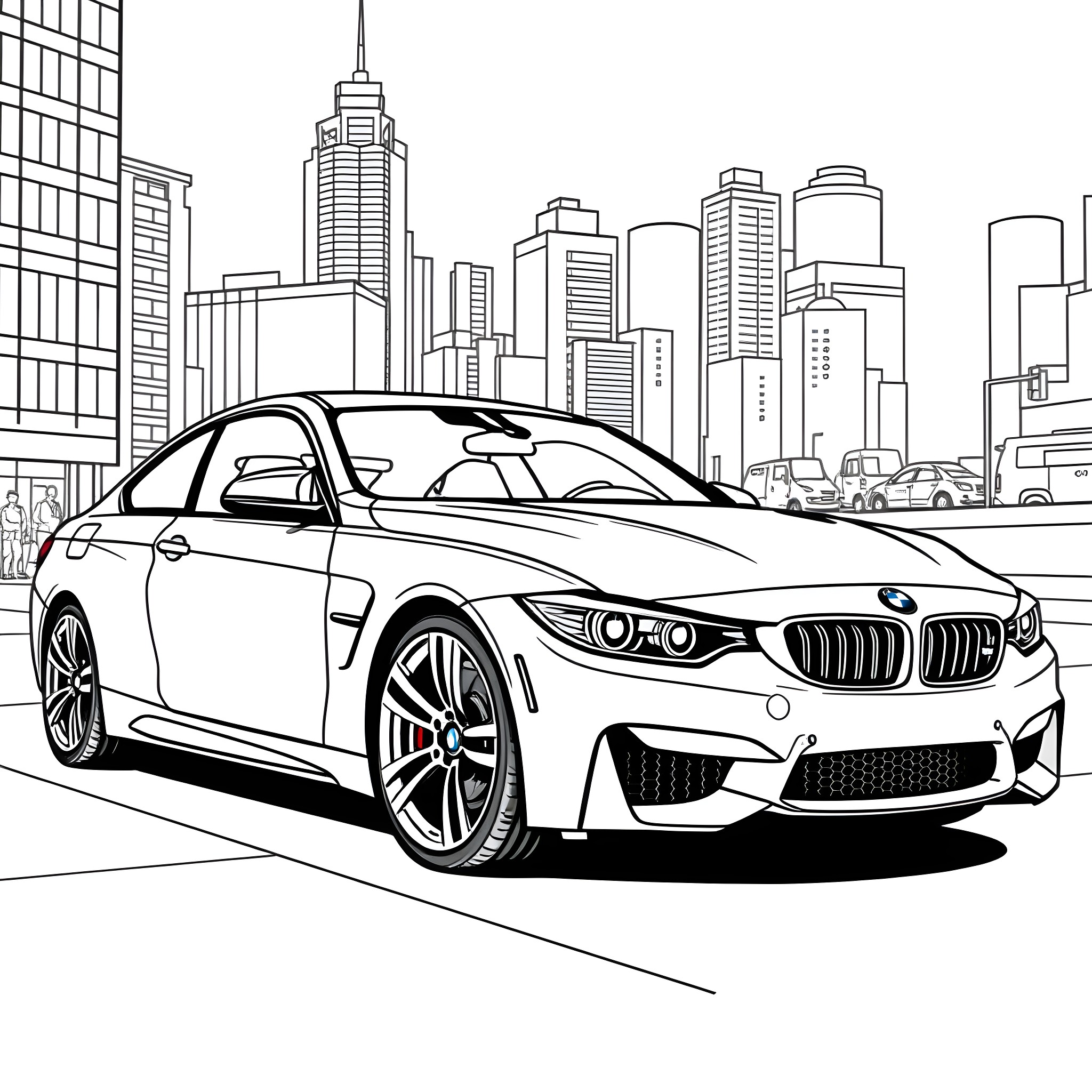Best BMW Coloring Pages (Free Printable PDF)