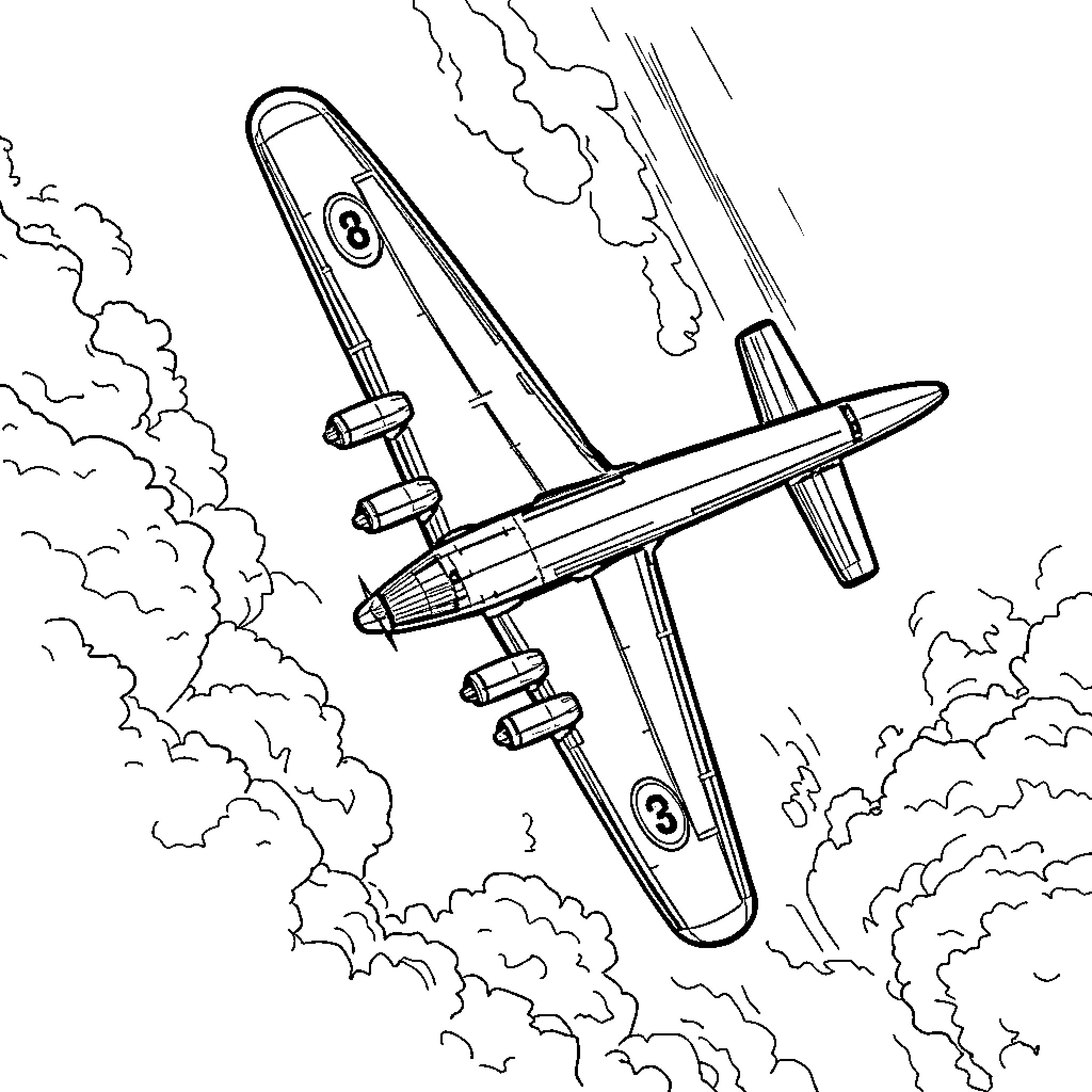 Best B-52 Bomber Coloring Pages (Free Printable PDF)