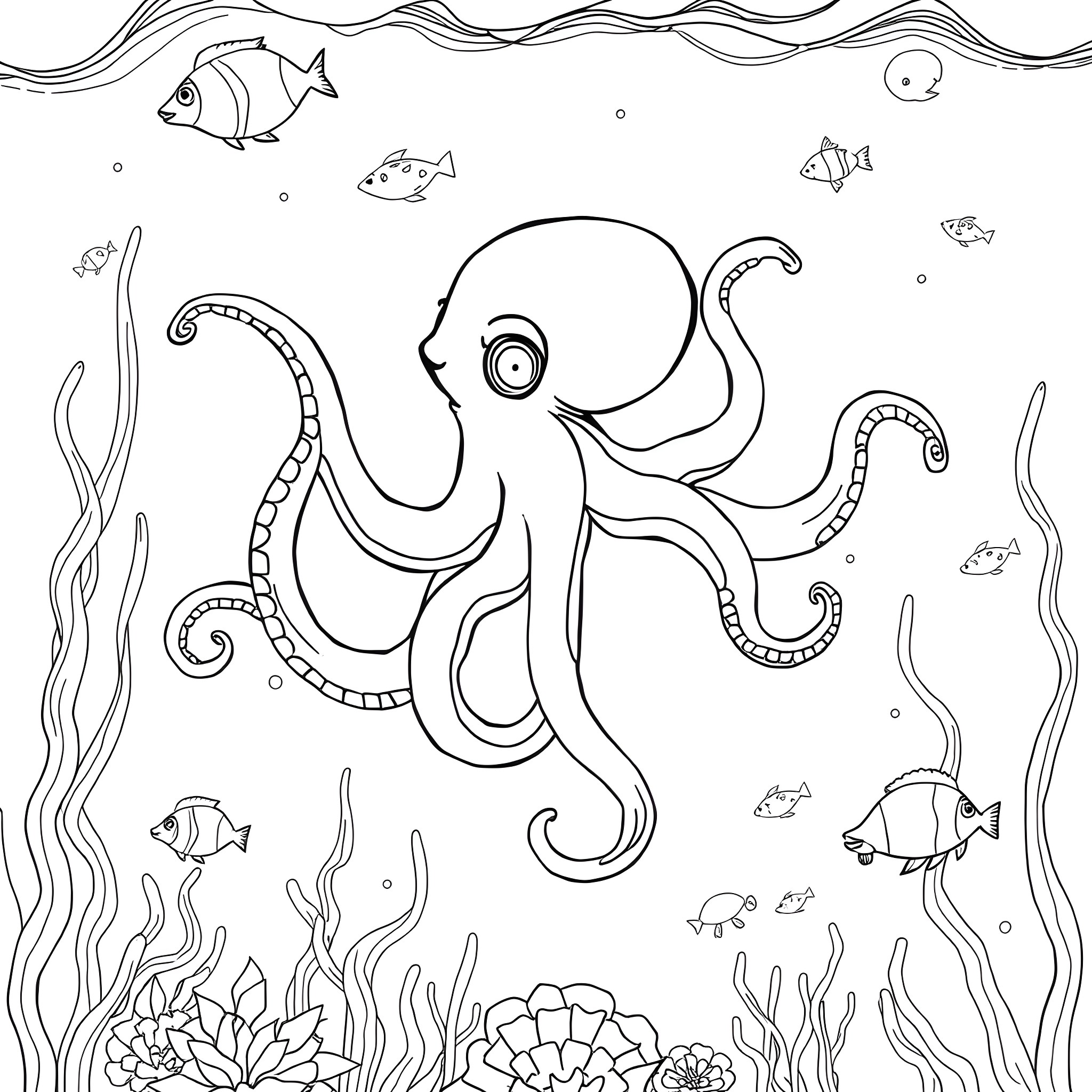 Best Octopus Coloring Pages (Free Printable PDF)