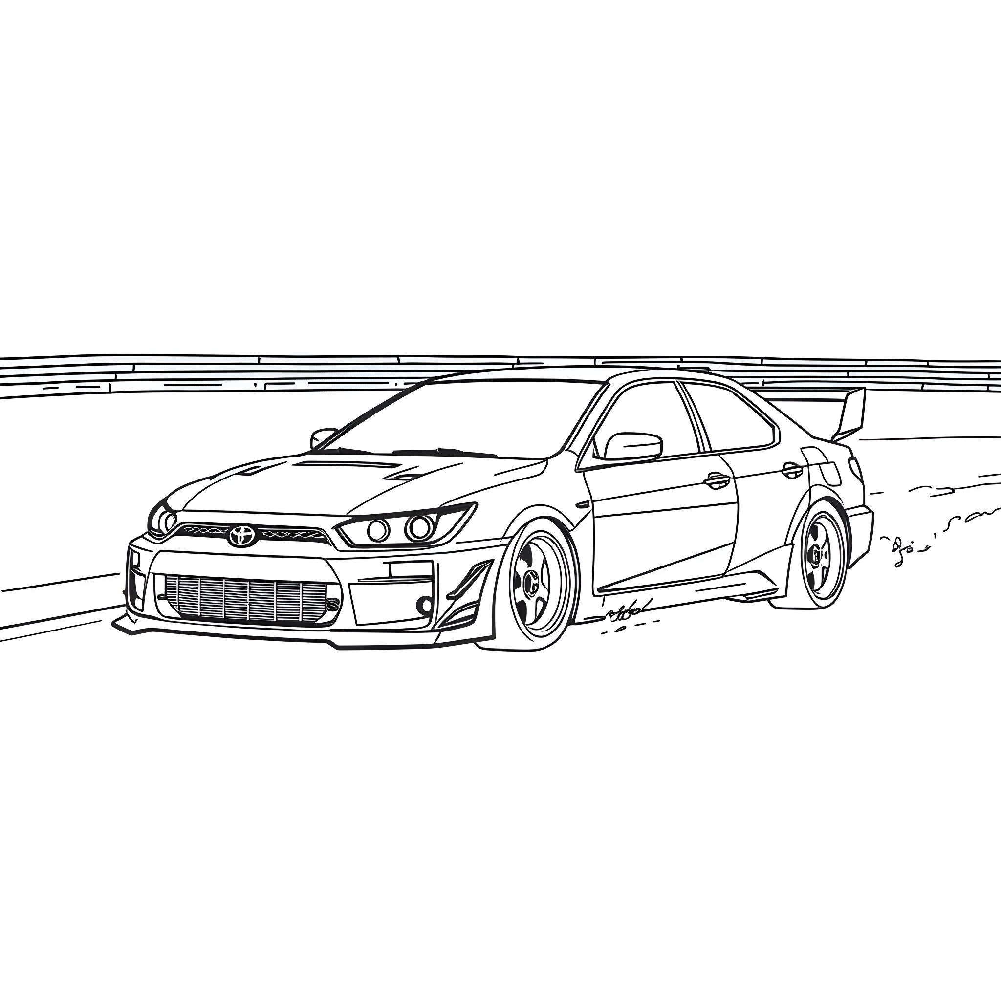 Best GR Corolla Coloring Pages (Free Printable PDF)