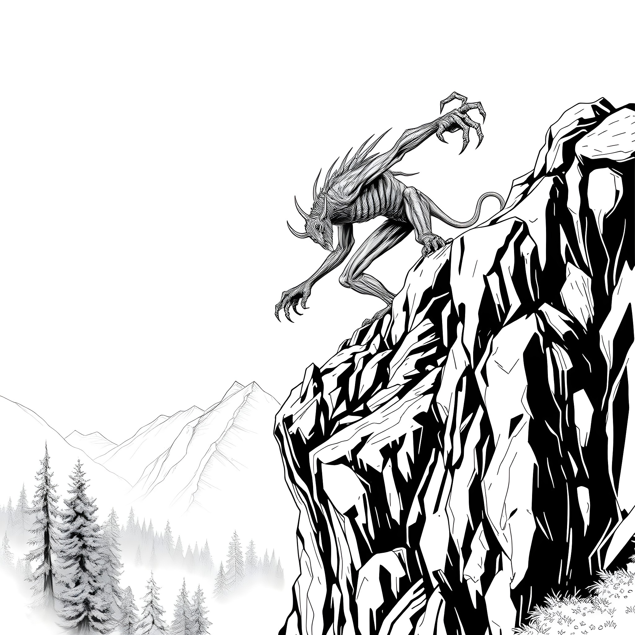 Best Wendigo Coloring Pages (Free Printable PDF)