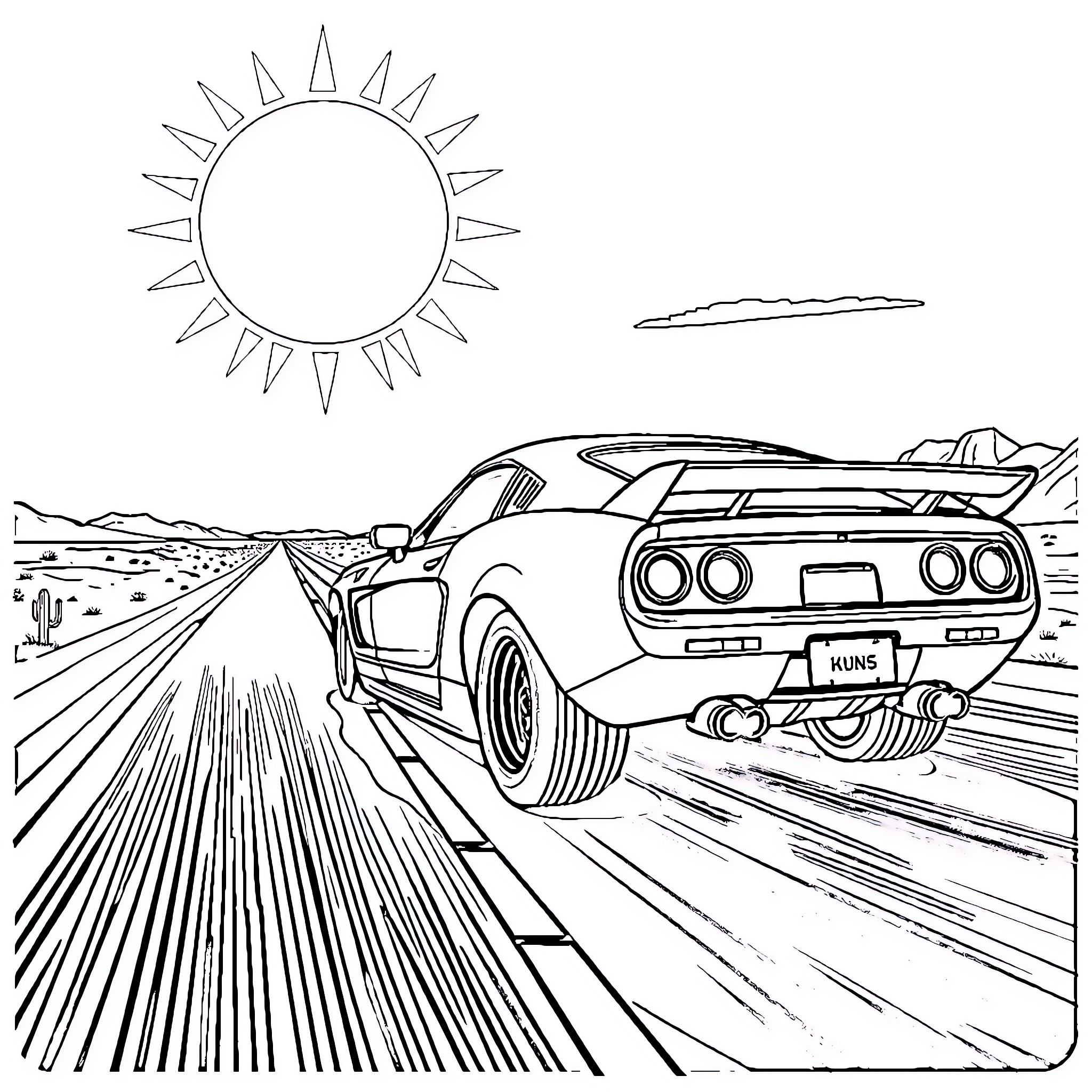 Best Car Coloring Pages (Free Printable PDF)