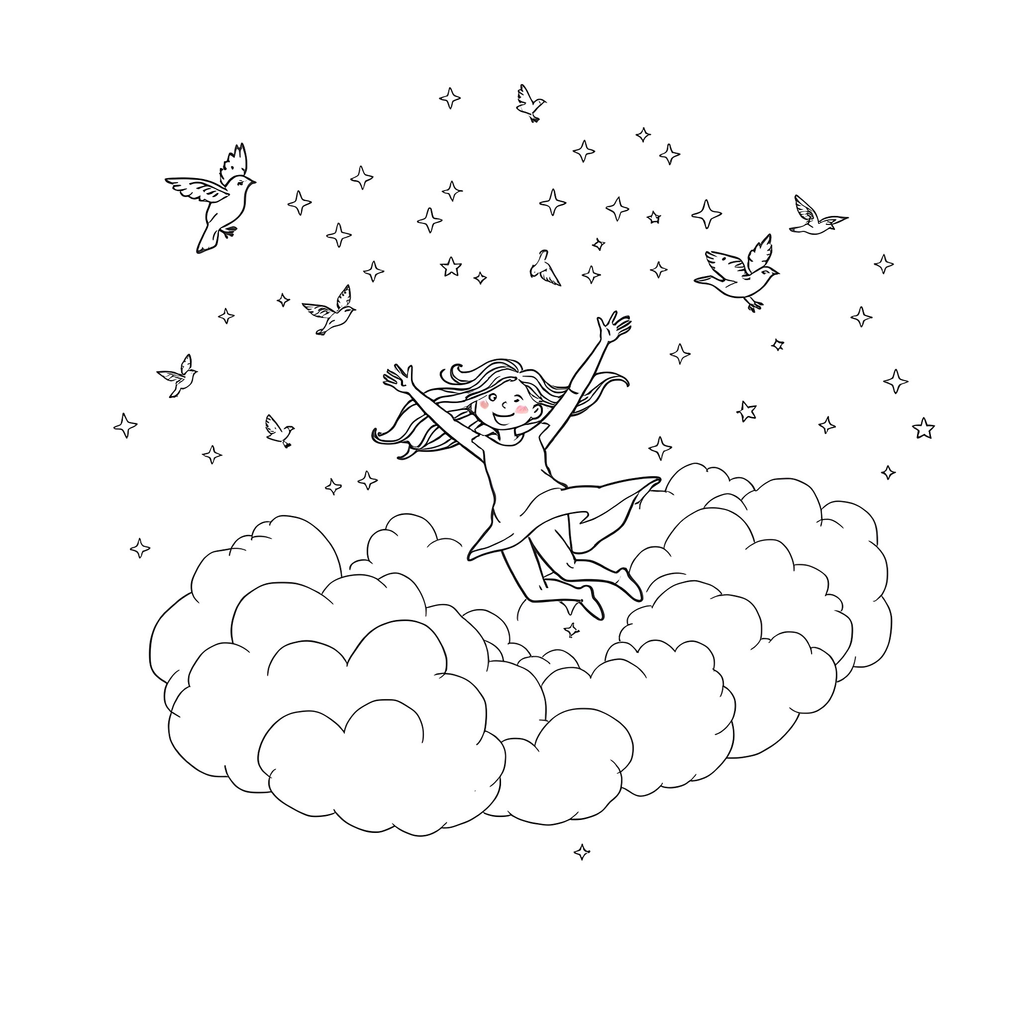 Best Cloud Coloring Pages (Free Printable PDF)