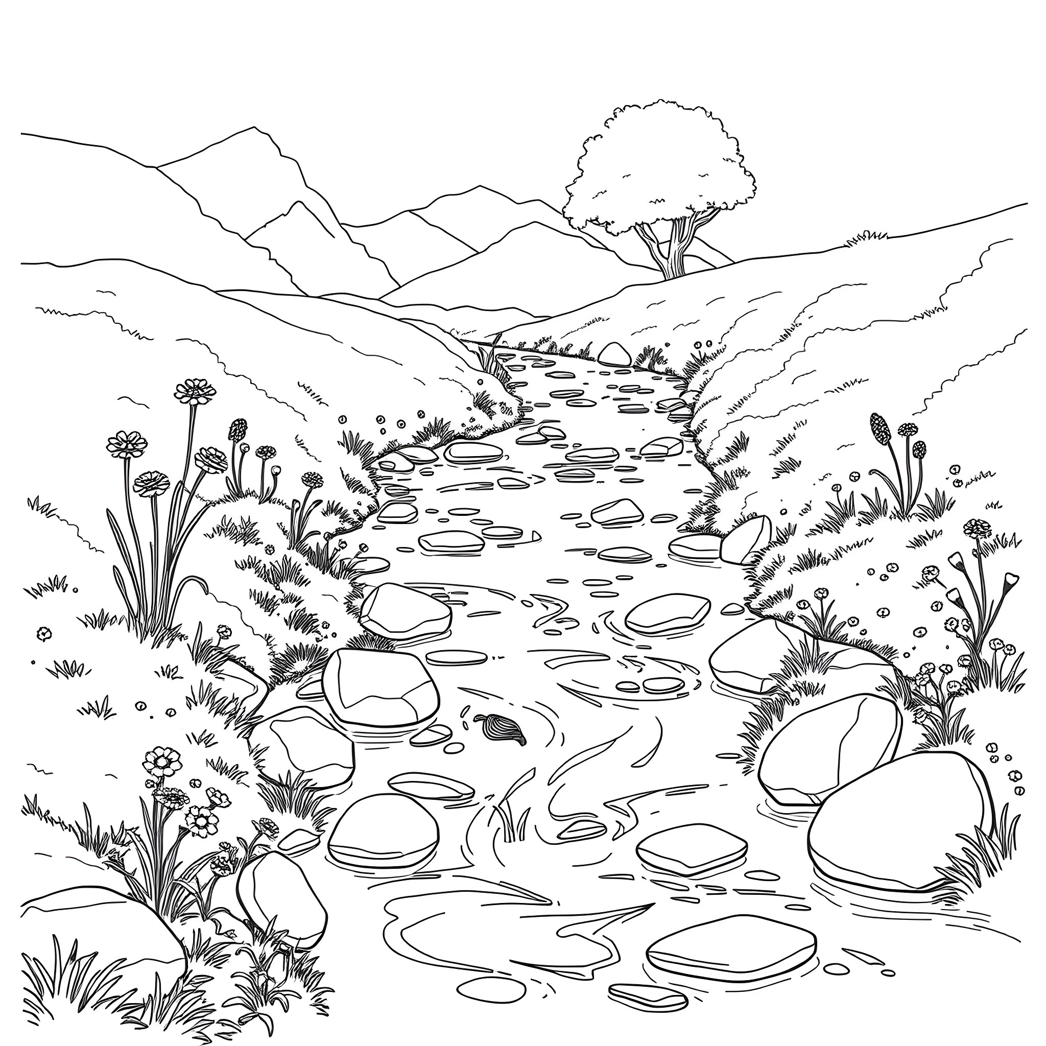 Best Stream Coloring Pages (Free Printable PDF)