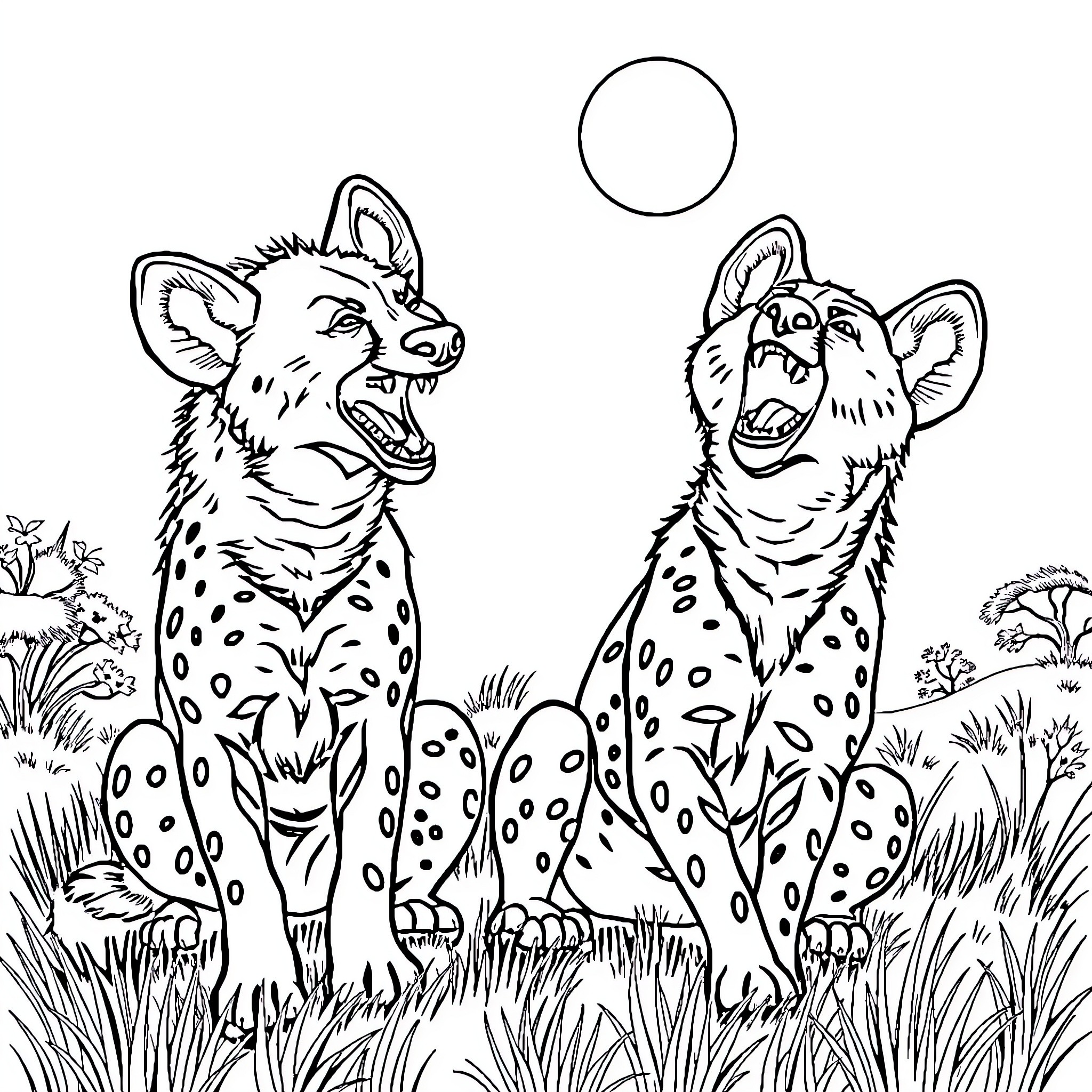 18 Best Hyena Coloring Pages (Free Printable PDFs)