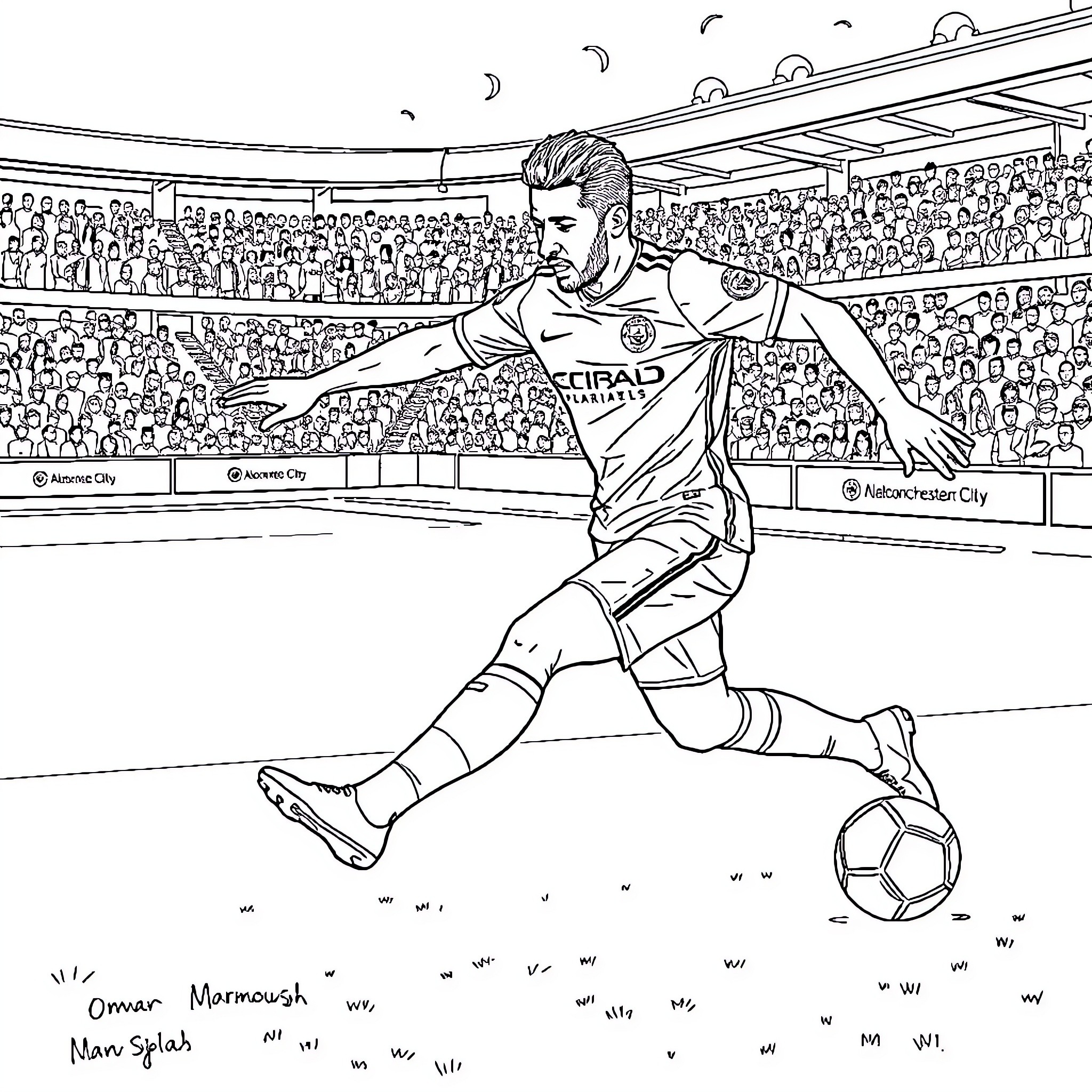 Best Omar Marmoush Coloring Pages (Free Printable PDF)